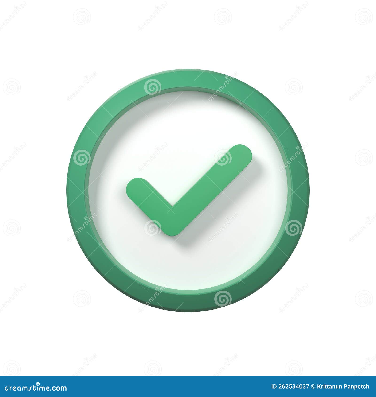 Check Mark and Wrong Mark. 3d Render. on White Background Stock ...