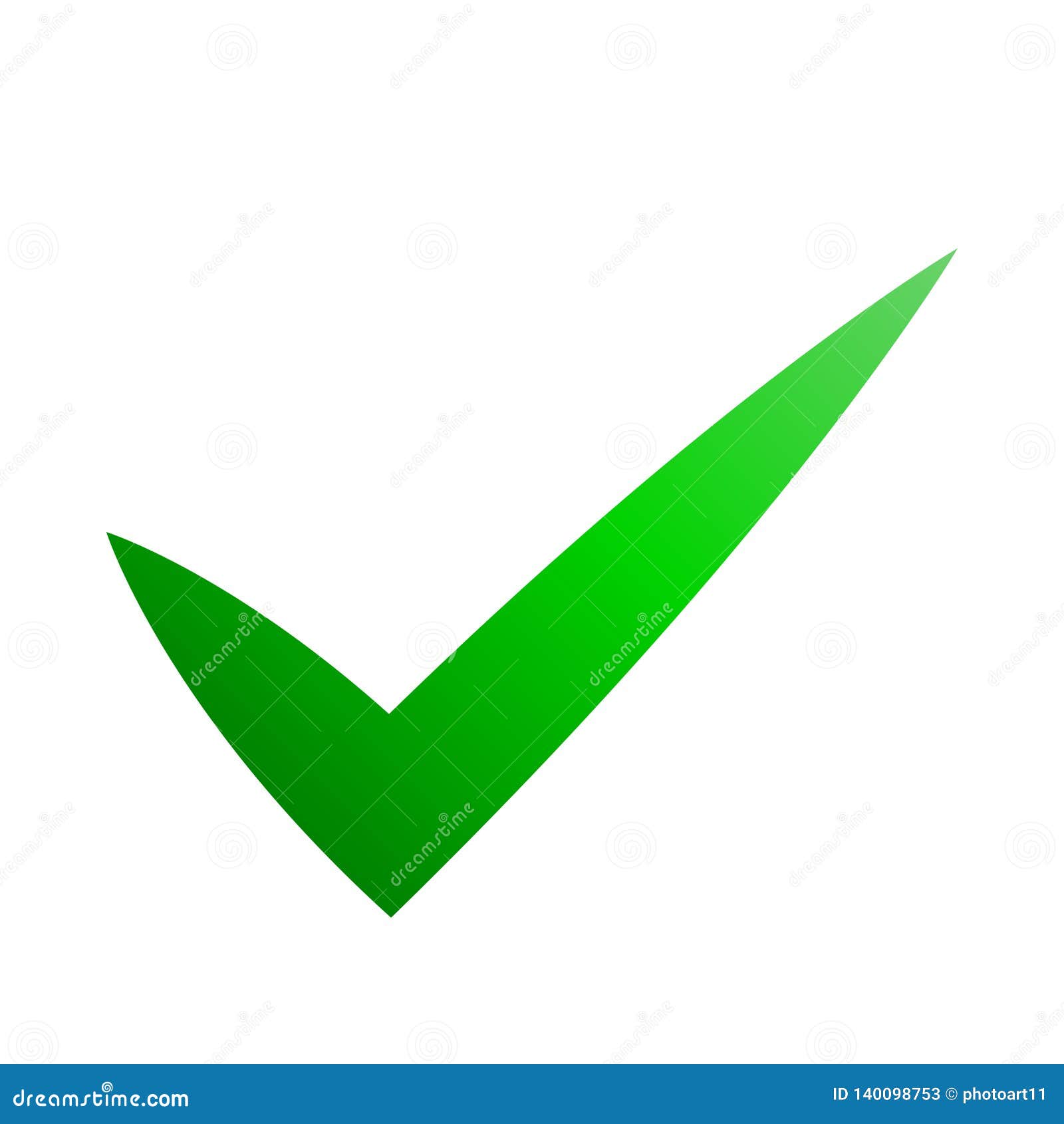 Check Marks - Green Gradient Tick Icon - Vector Stock Vector ...