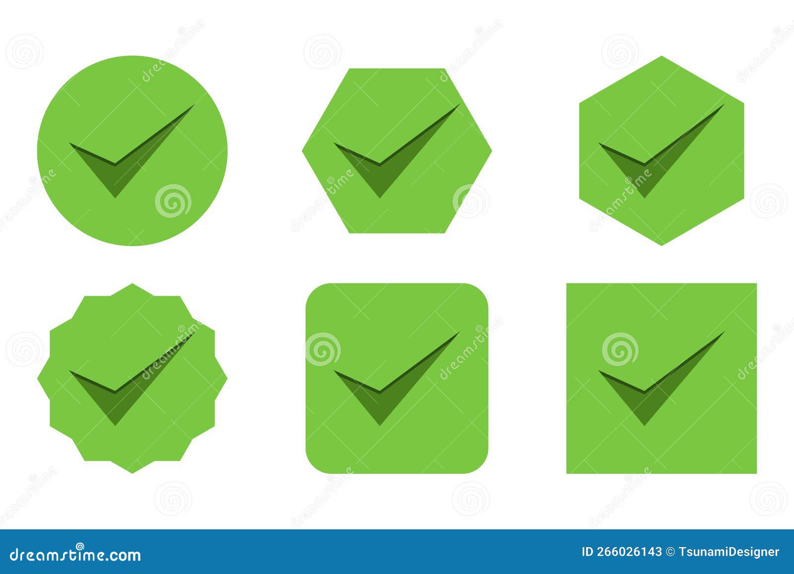 Check Marks Icon Set, Tick Marks, Accepted, Approved, Yes, Correct, Ok ...