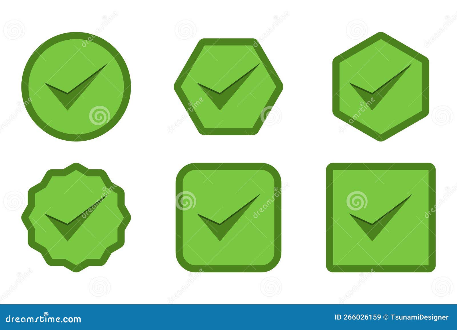 Check Marks Icon Set, Tick Marks, Accepted, Approved, Yes, Correct, Ok ...