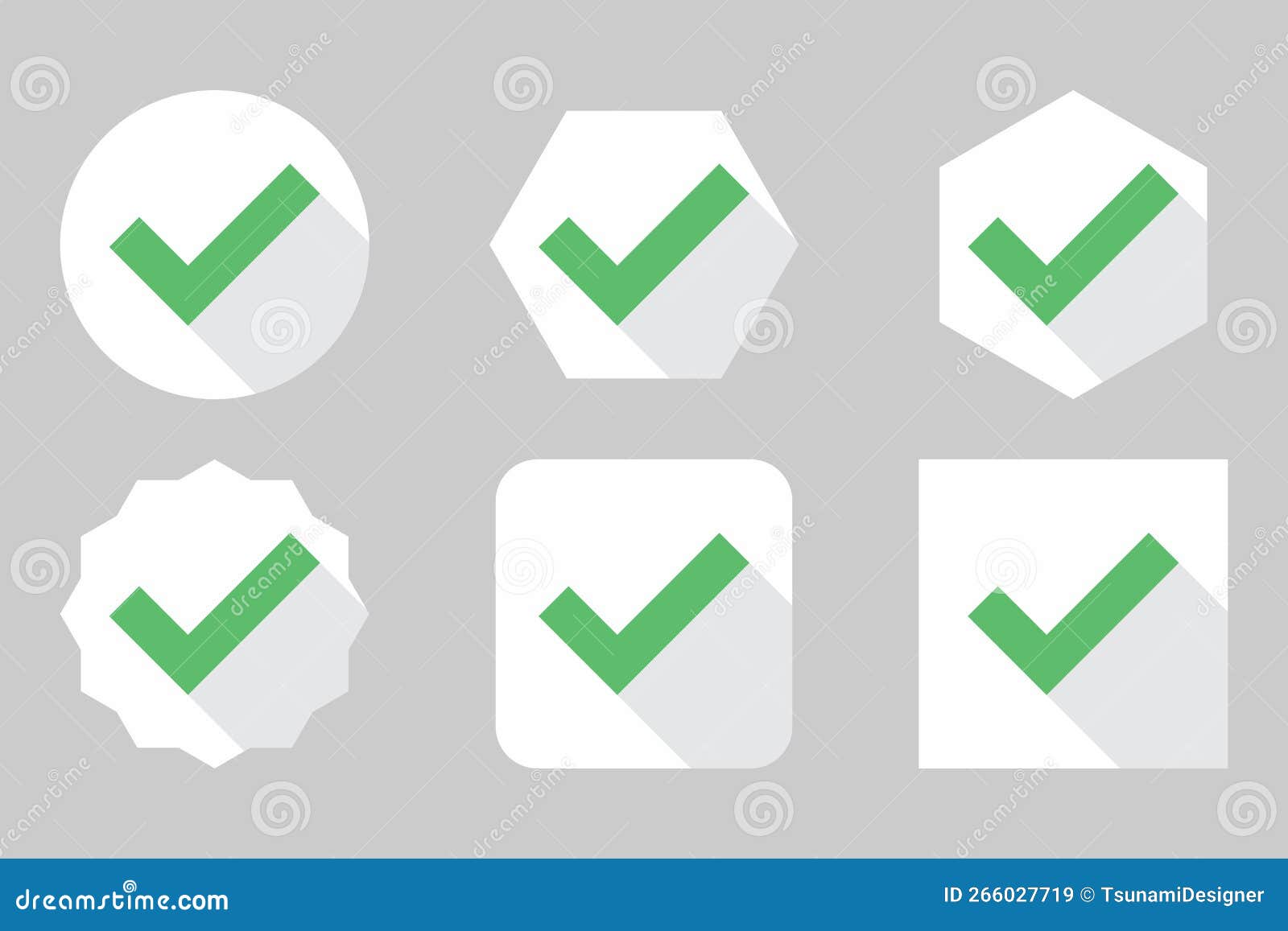 Check Marks Icon Set, Tick Marks, Accepted, Approved, Yes, Correct, Ok ...