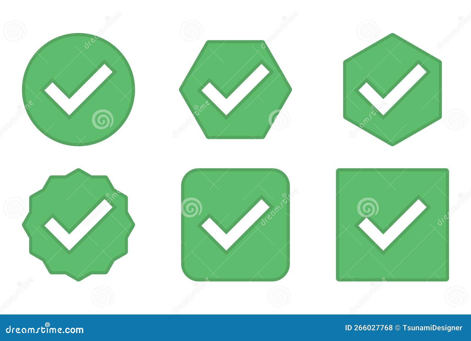 Check Marks Icon Set, Tick Marks, Accepted, Approved, Yes, Correct, Ok ...