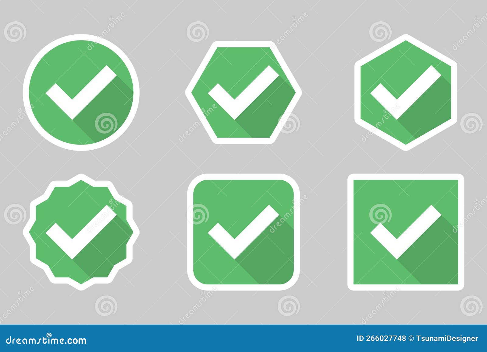 Check Marks Icon Set, Tick Marks, Accepted, Approved, Yes, Correct, Ok ...