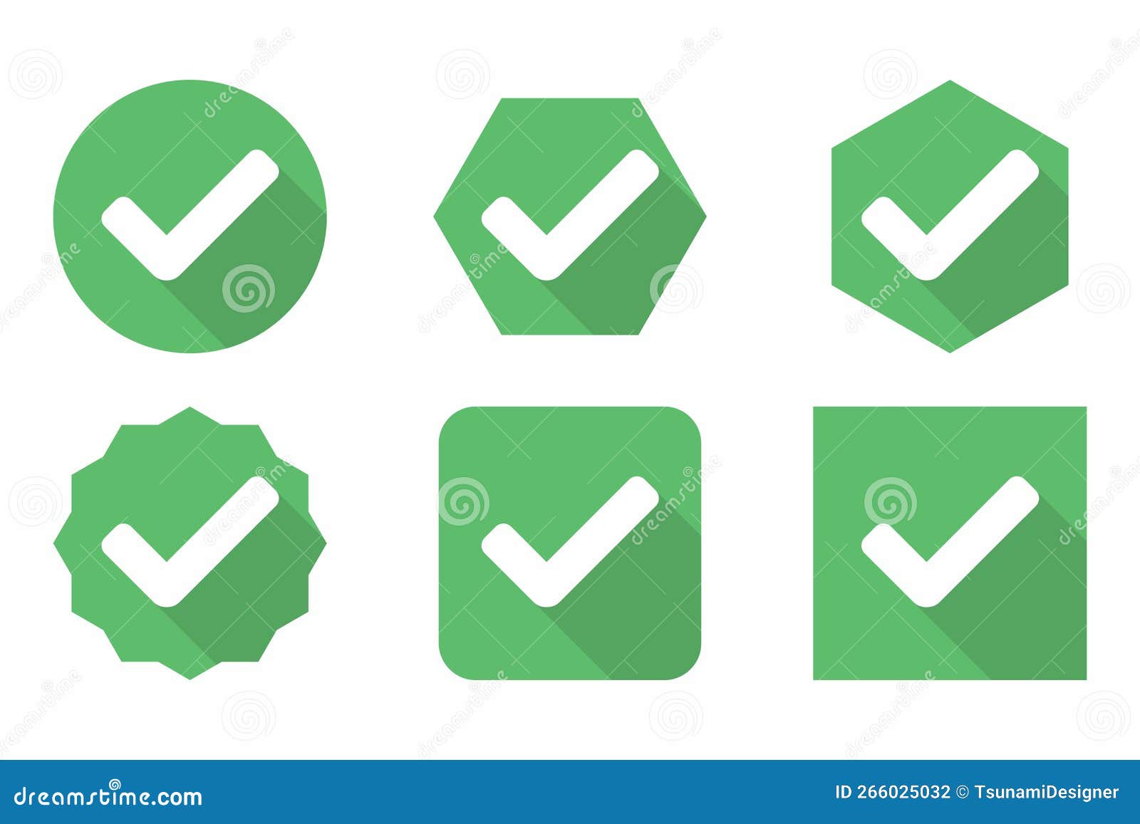Check Marks Icon Set, Tick Marks, Accepted, Approved, Yes, Correct, Ok ...
