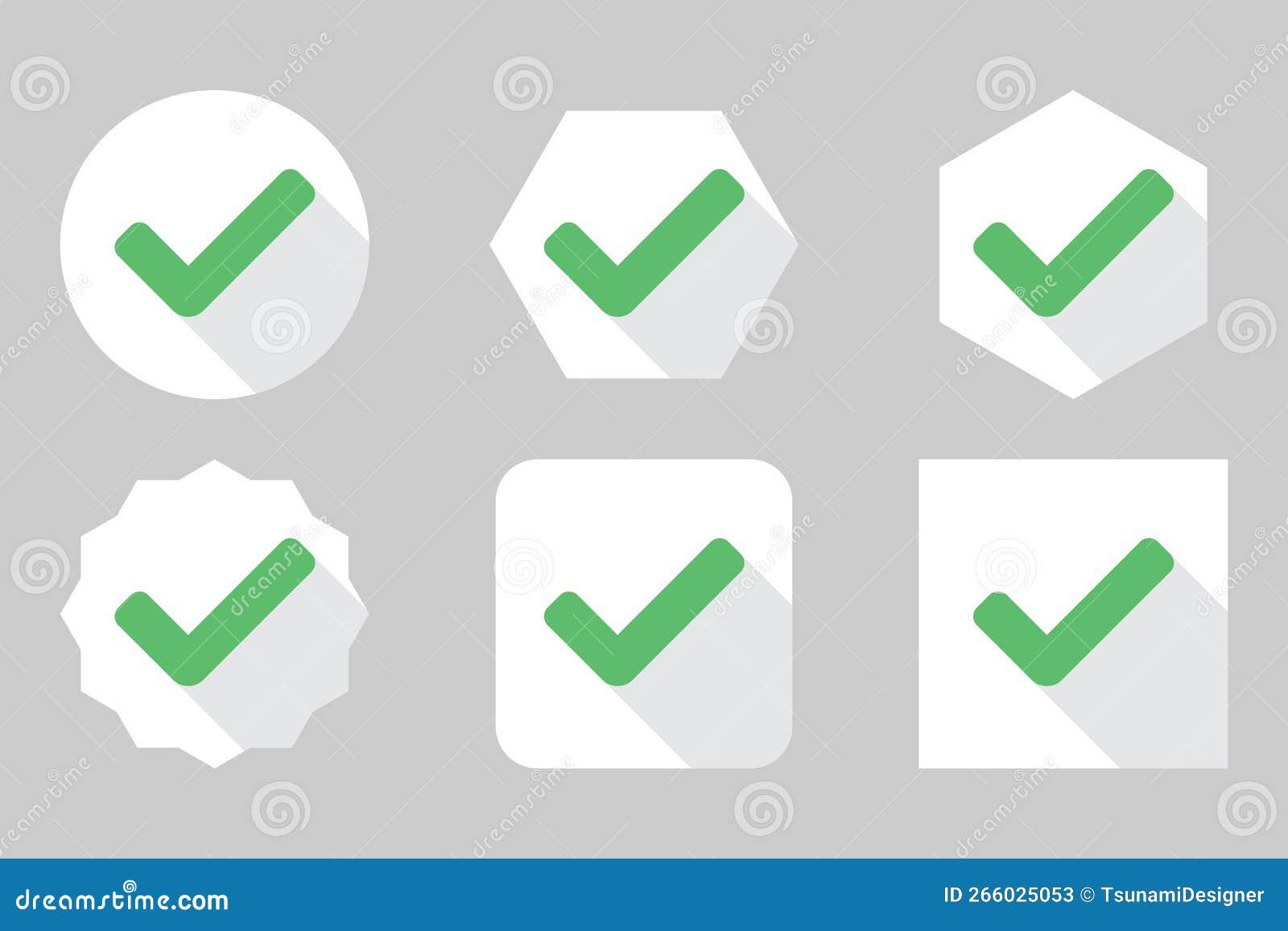 Check Marks Icon Set, Tick Marks, Accepted, Approved, Yes, Correct, Ok ...