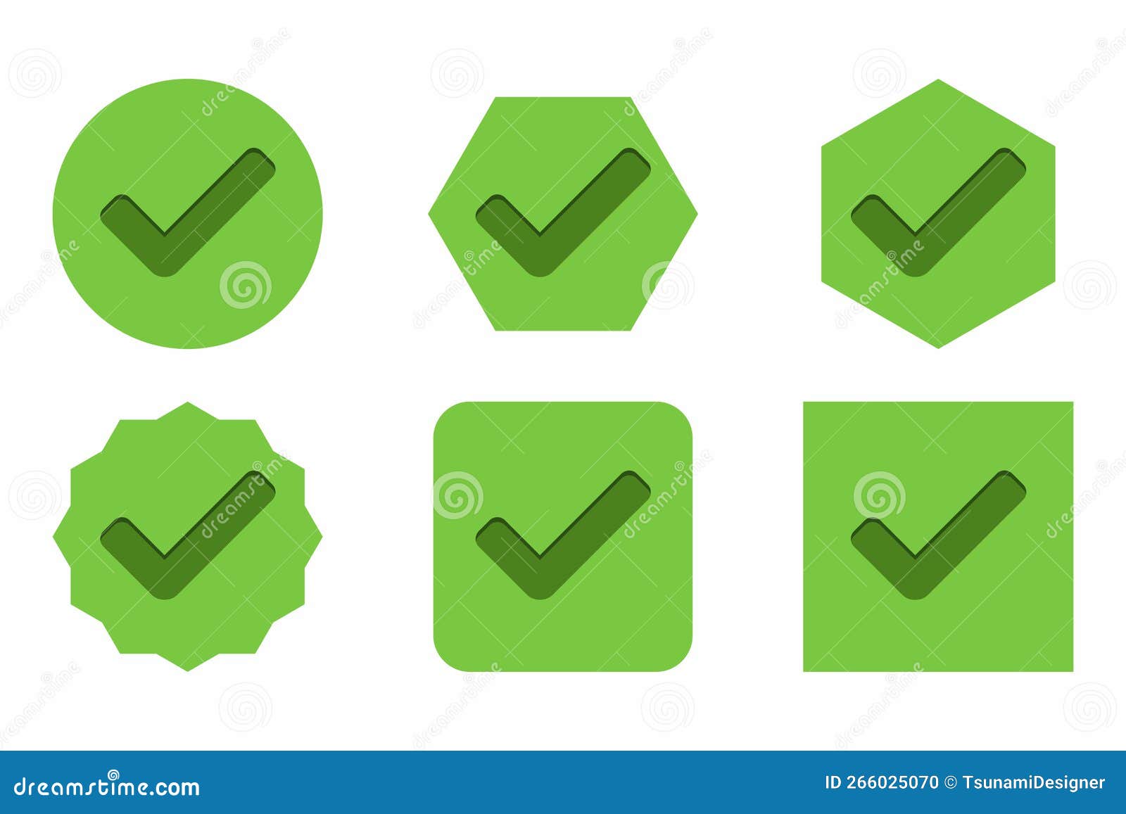 Check Marks Icon Set, Tick Marks, Accepted, Approved, Yes, Correct, Ok ...