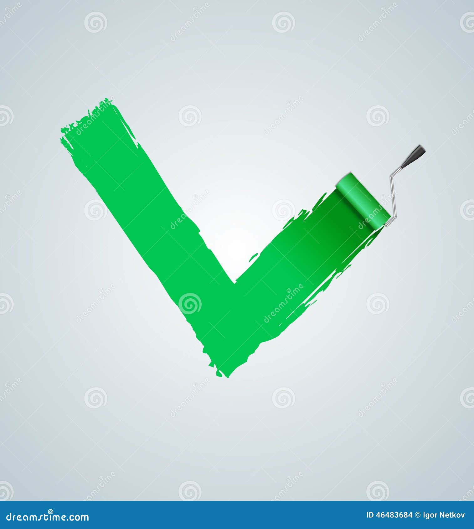 Check Marks painted stock vector. Illustration of drawing - 46483684