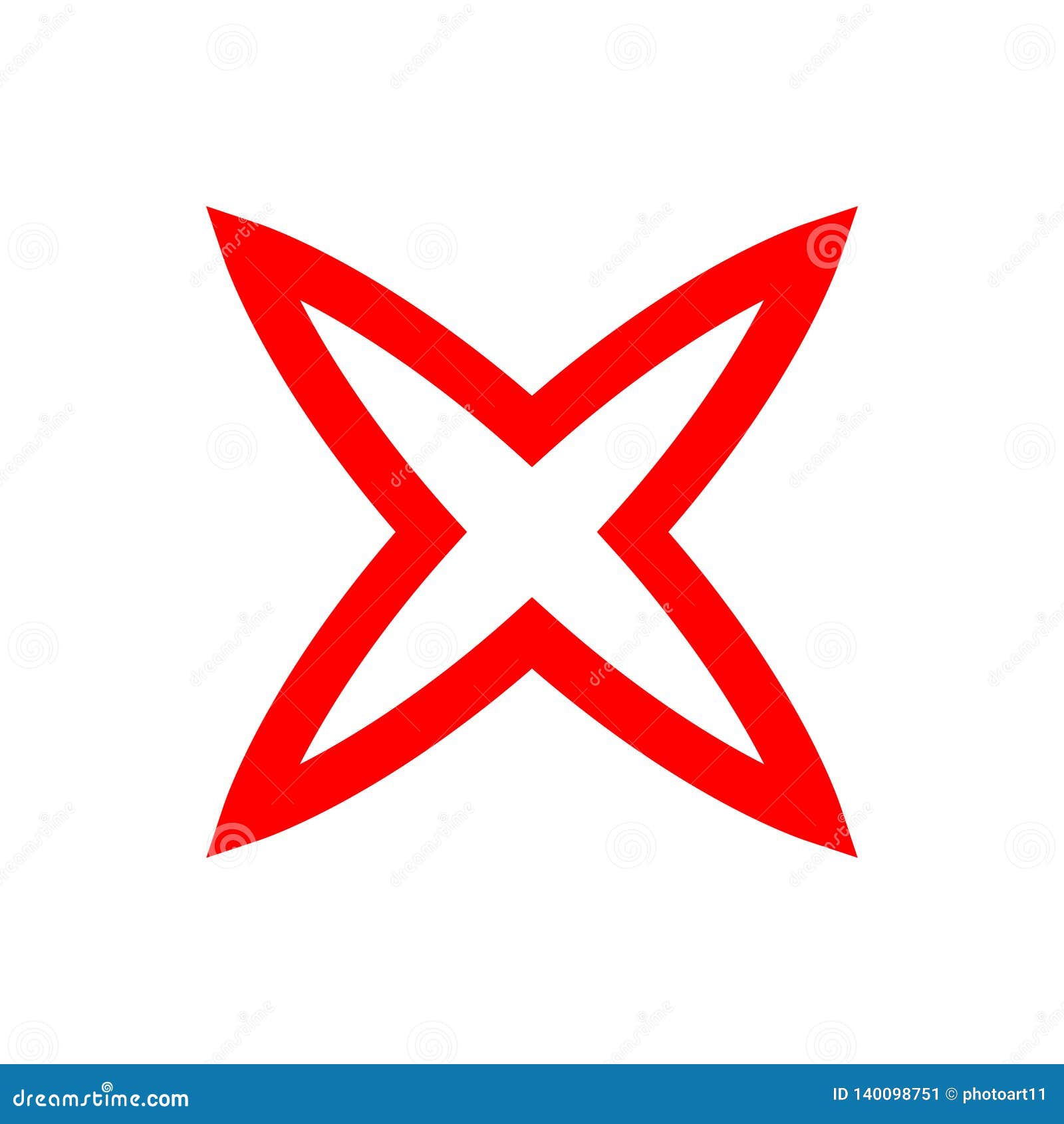 Check Marks - Red Cross Icon Simple Outline - Vector Stock Vector ... Check Marks - Red Cross Icon Simple Outline - Vector Stock Vector ...