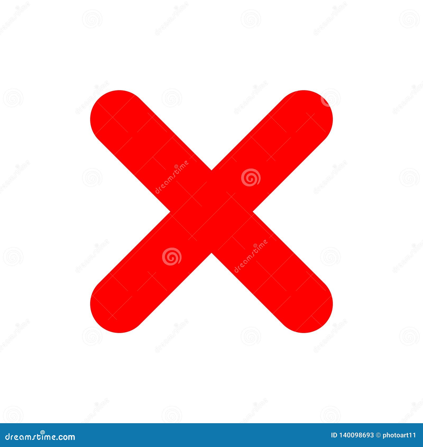 Check Marks - Red Cross Icon Simple - Vector Stock Vector ...