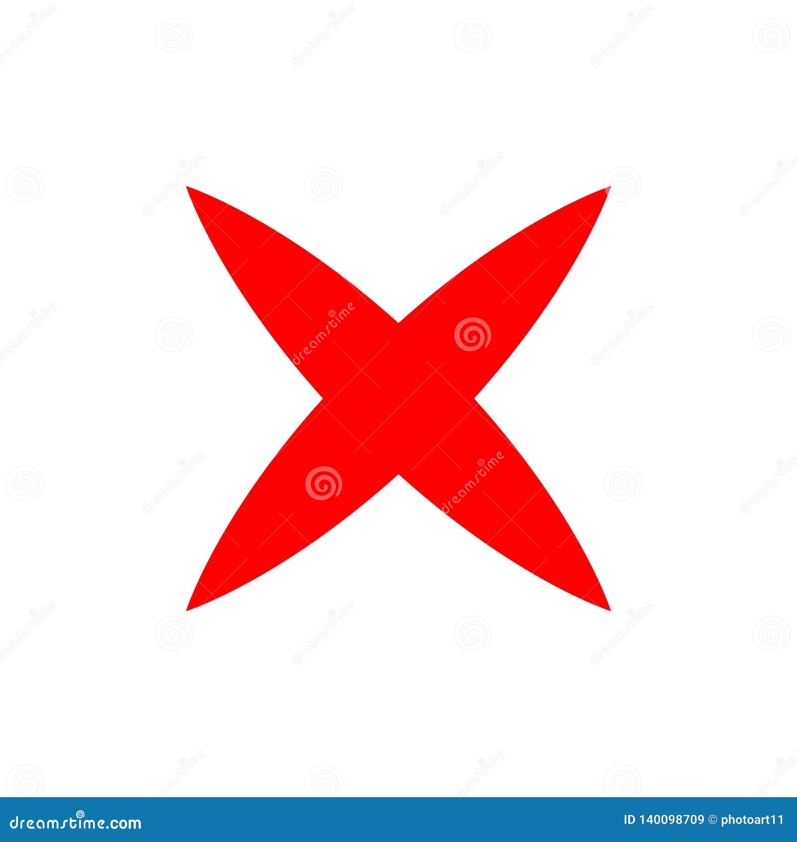 Check Marks - Red Cross Icon Simple - Vector Stock Vector ...