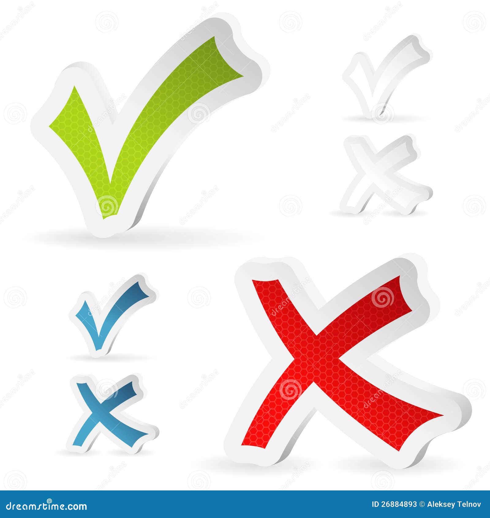 Check Marks Stickers stock vector. Illustration of marketing - 26884893