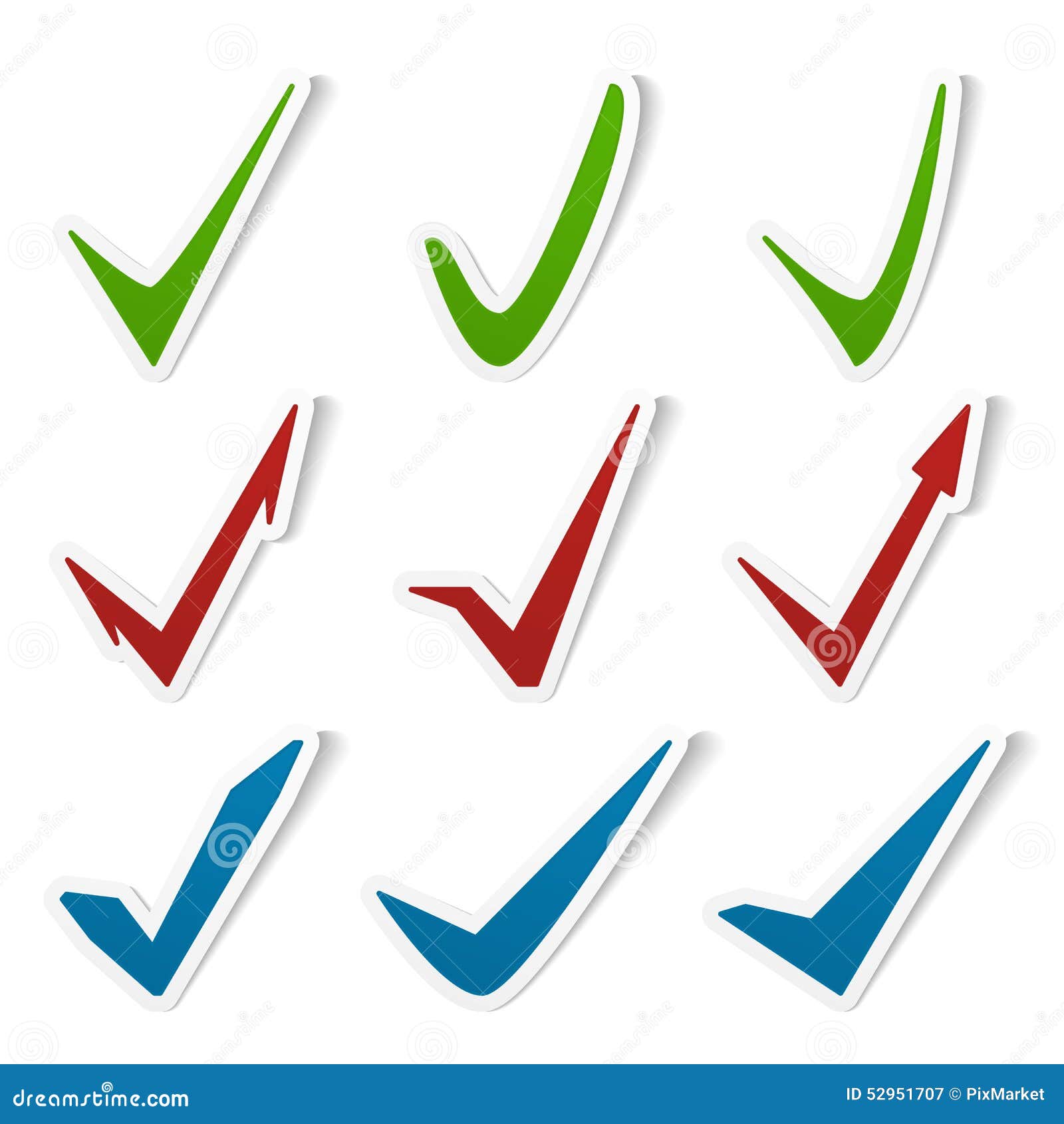 Check Marks stock vector. Illustration of confirm, decision - 52951707