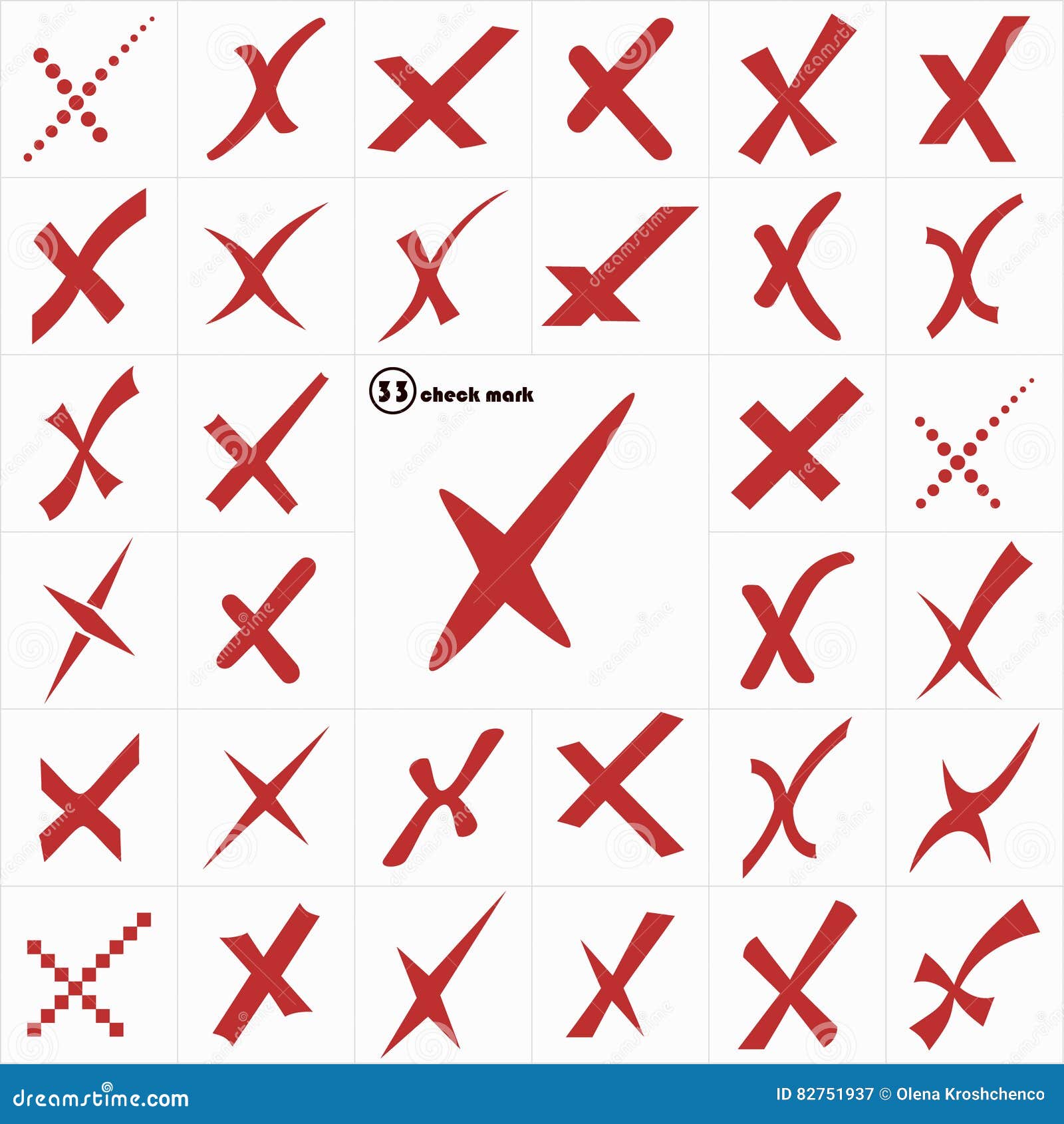 Check Marks or Ticks stock vector. Illustration of stick - 82751937