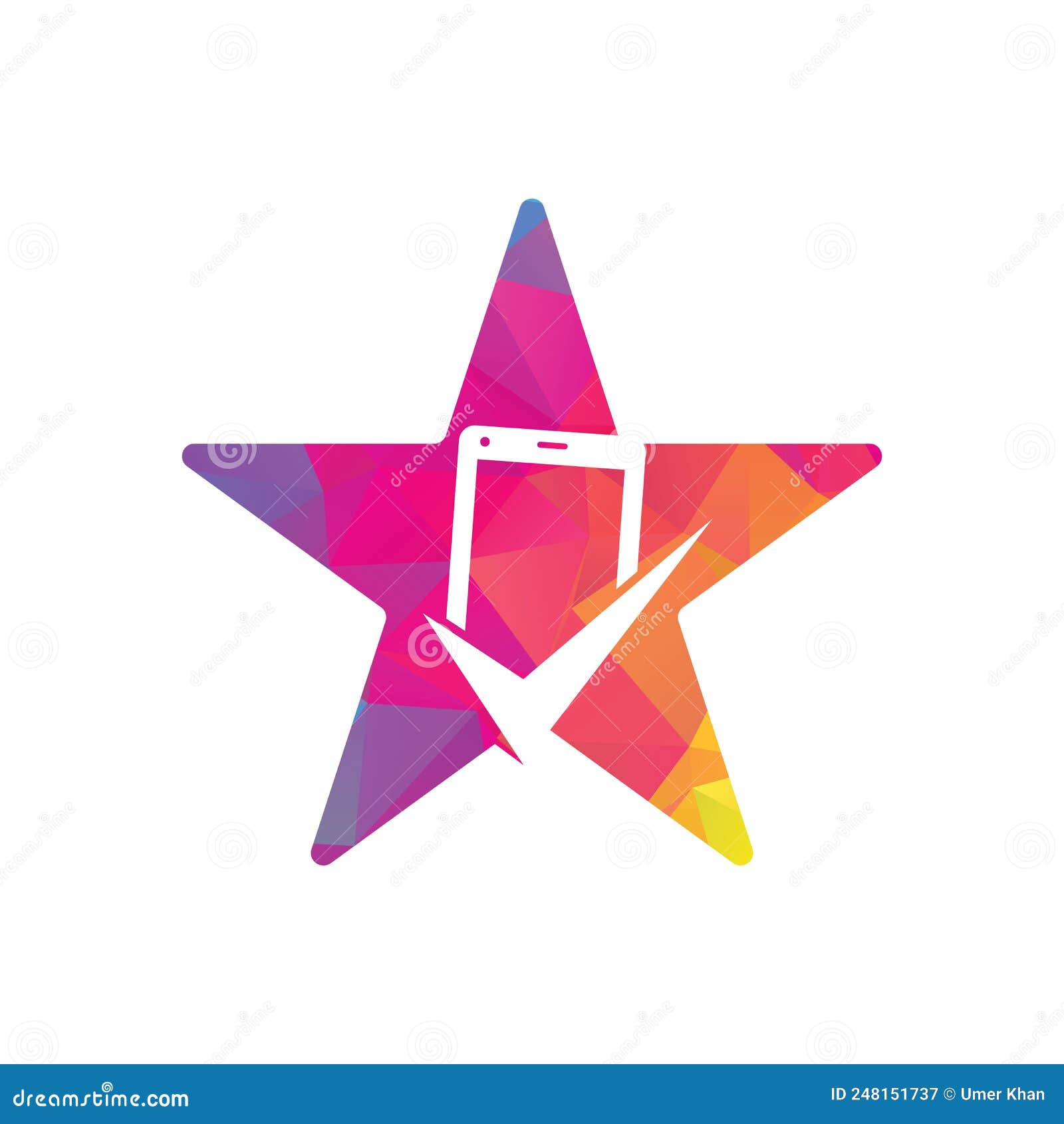 Check Mobile Cloud Shape Concept Logo Design Stock Vector - Illustration of icon, communication ...