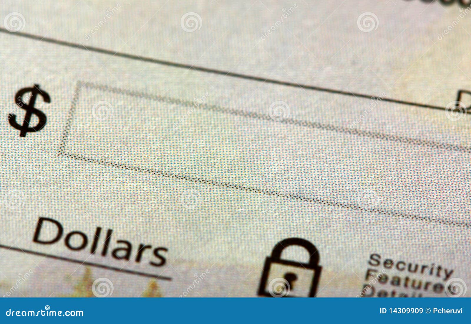 A Check with the Money Field Stock Image - Image of white, fake: 14309909