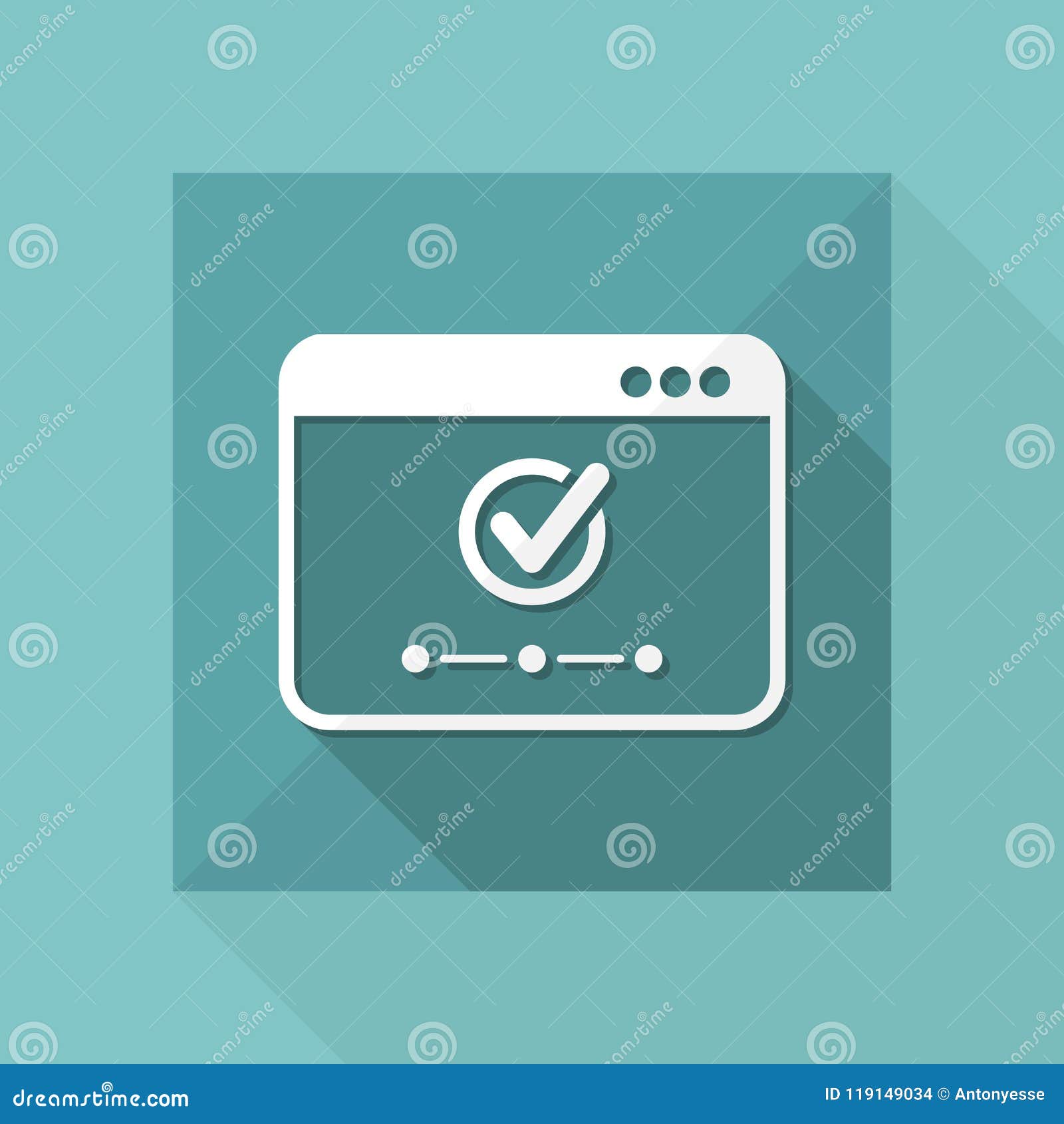 Check Network - Vector Flat Minimal Icon Stock Vector - Illustration of ...