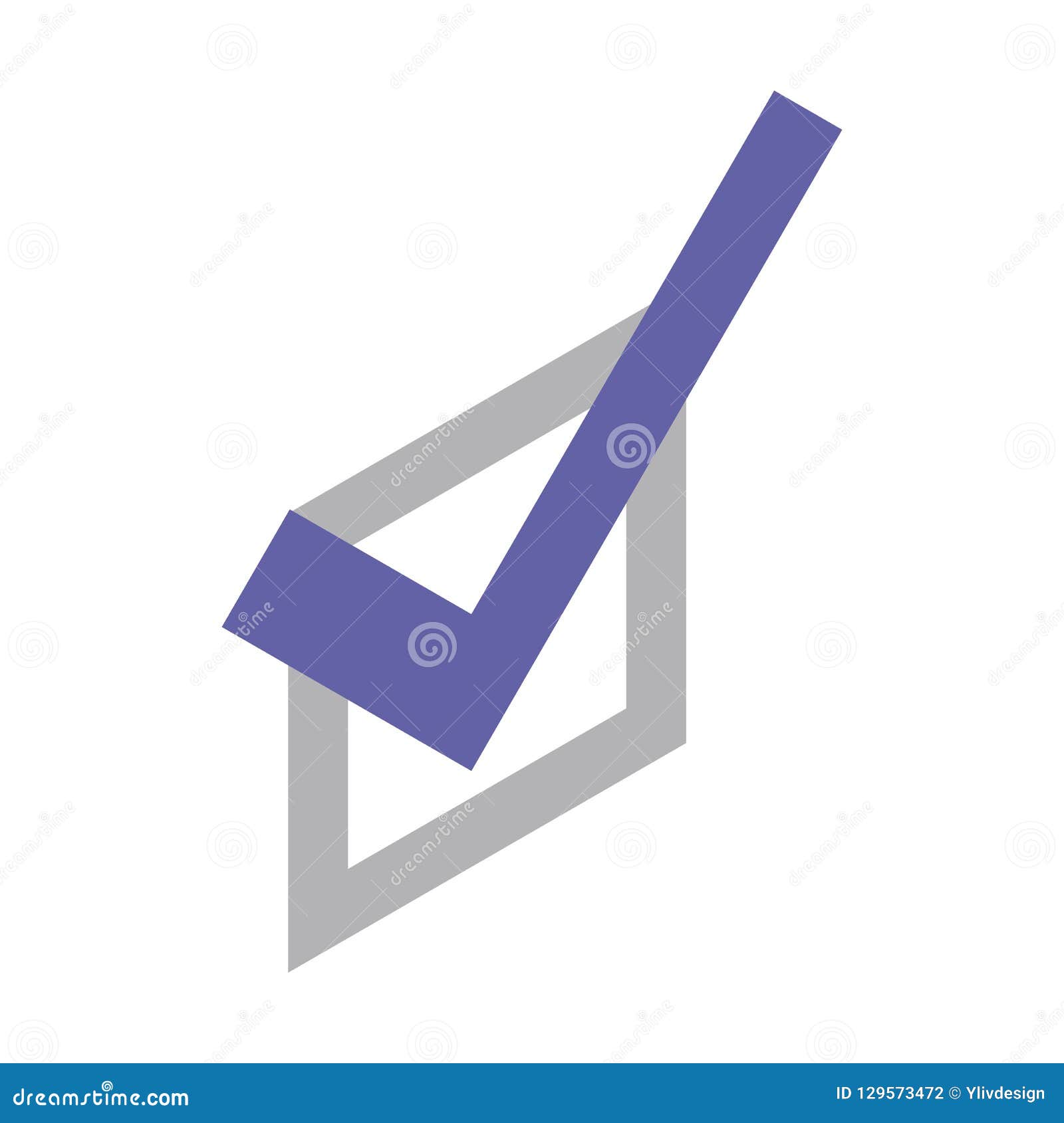 Check Note Mark Icon, Isometric Style Stock Vector - Illustration of ...