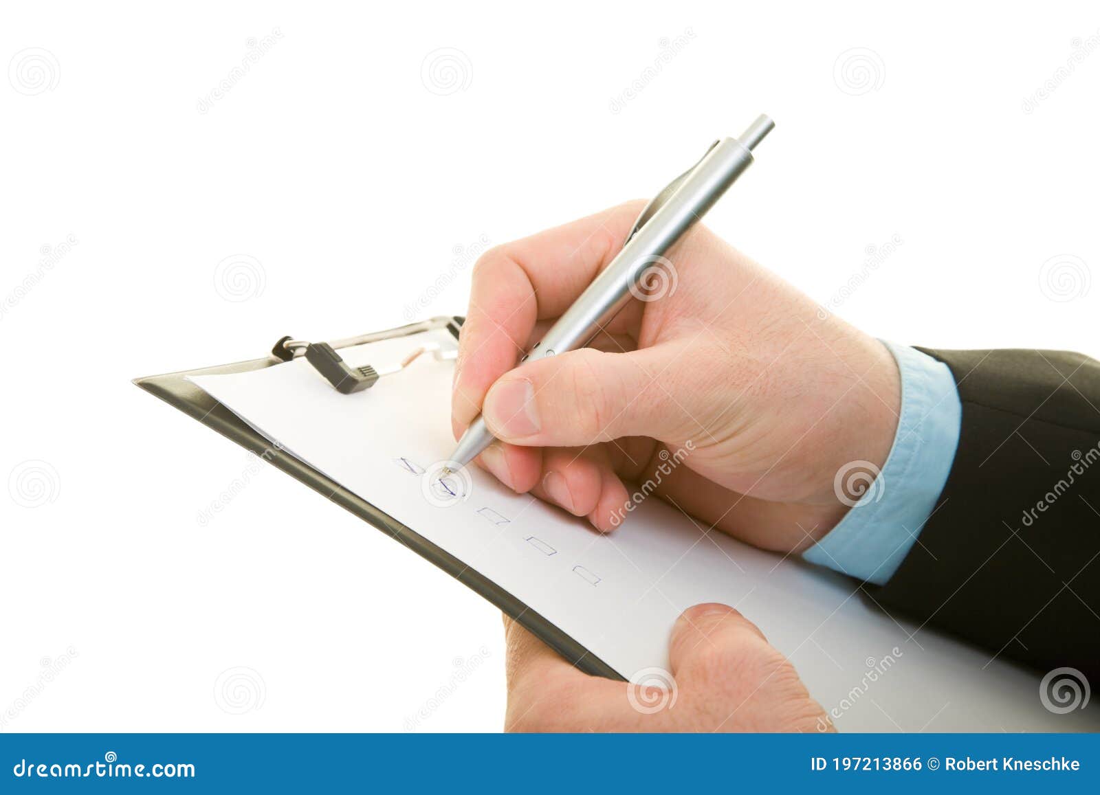 Check off the checklist stock photo. Image of caucasian - 197213866