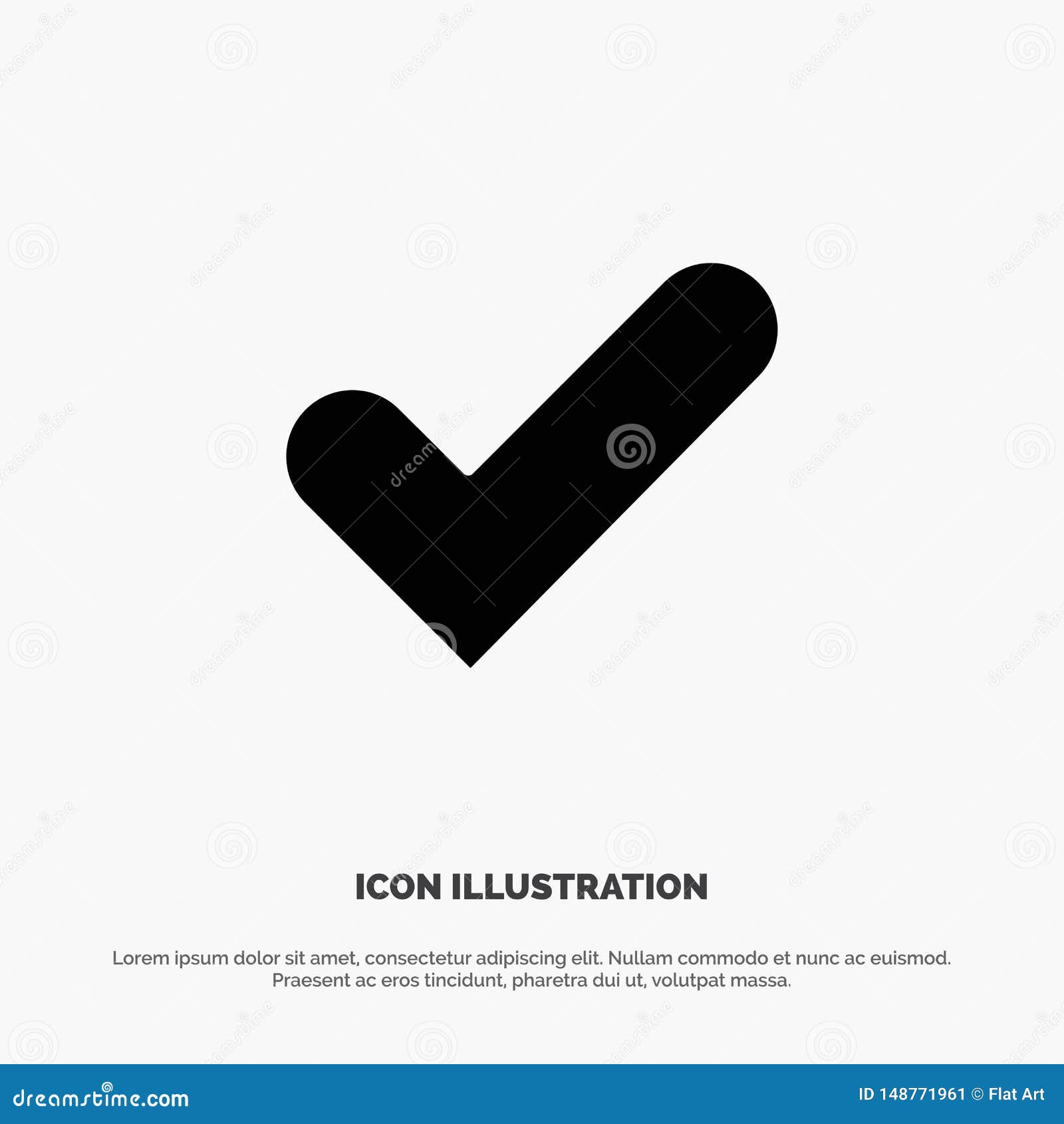 Check, Ok, Tick, Good Solid Glyph Icon Vector Stock Vector ...