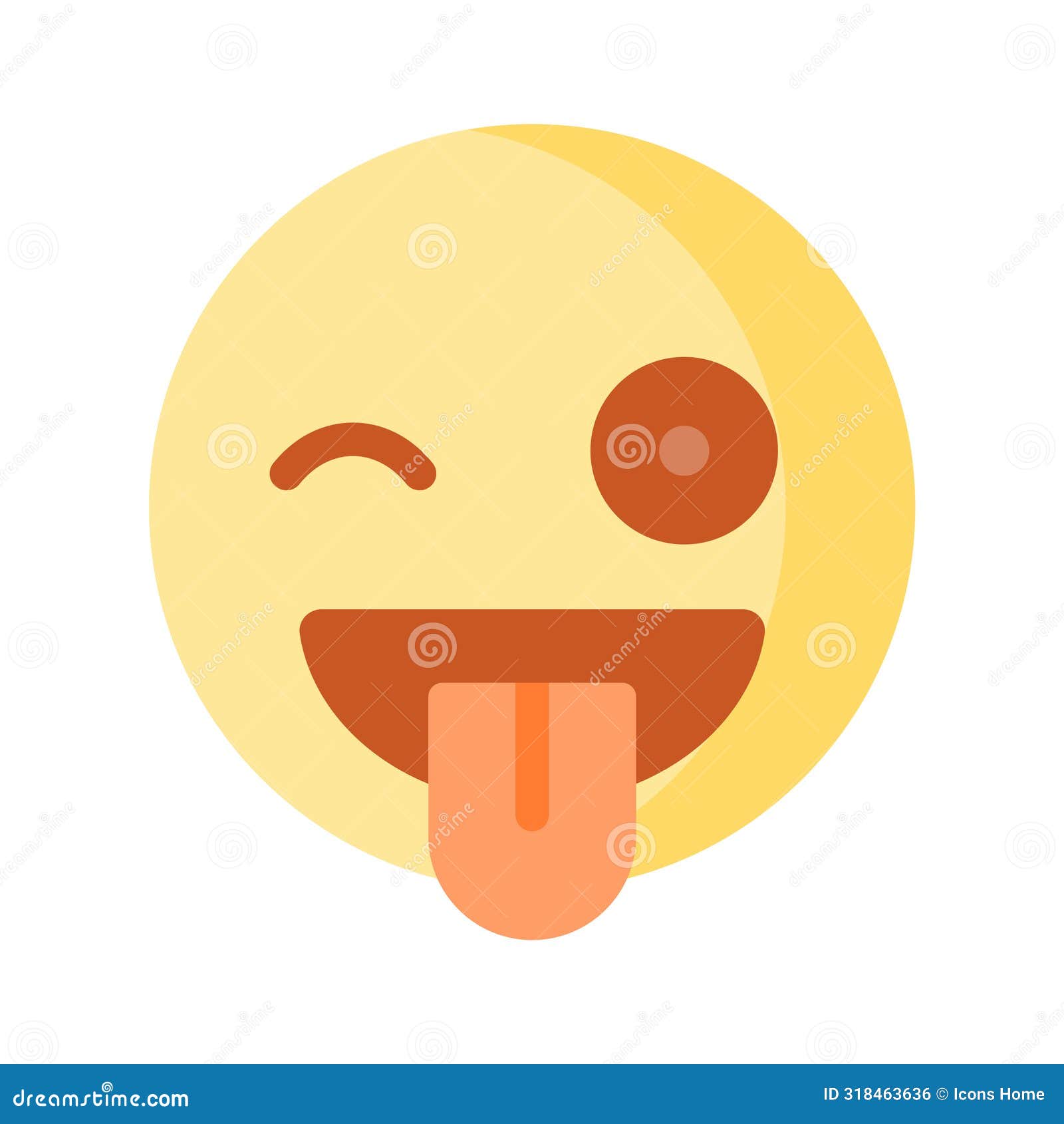 Check Out this Beautiful Winking Emoji Vector Design Stock Vector ...