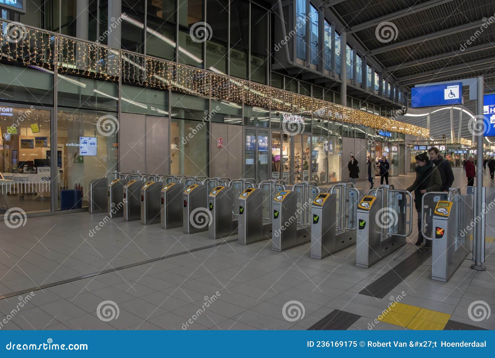 Check in Check Out Gates at the Central Train Station at Utrecht the ...