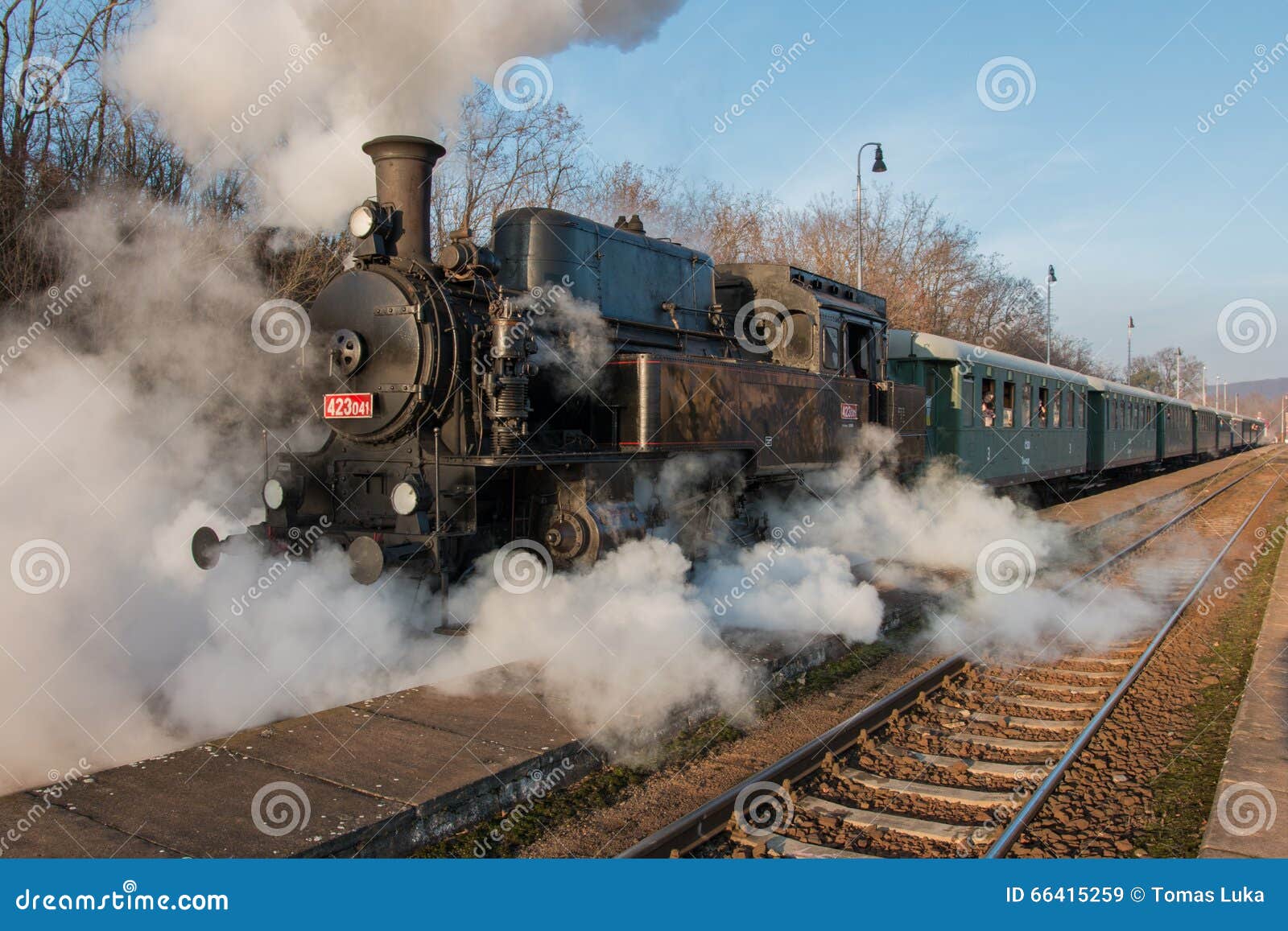 Check Out the Historic Steam Train on Tracks Stock Image - Image of ...