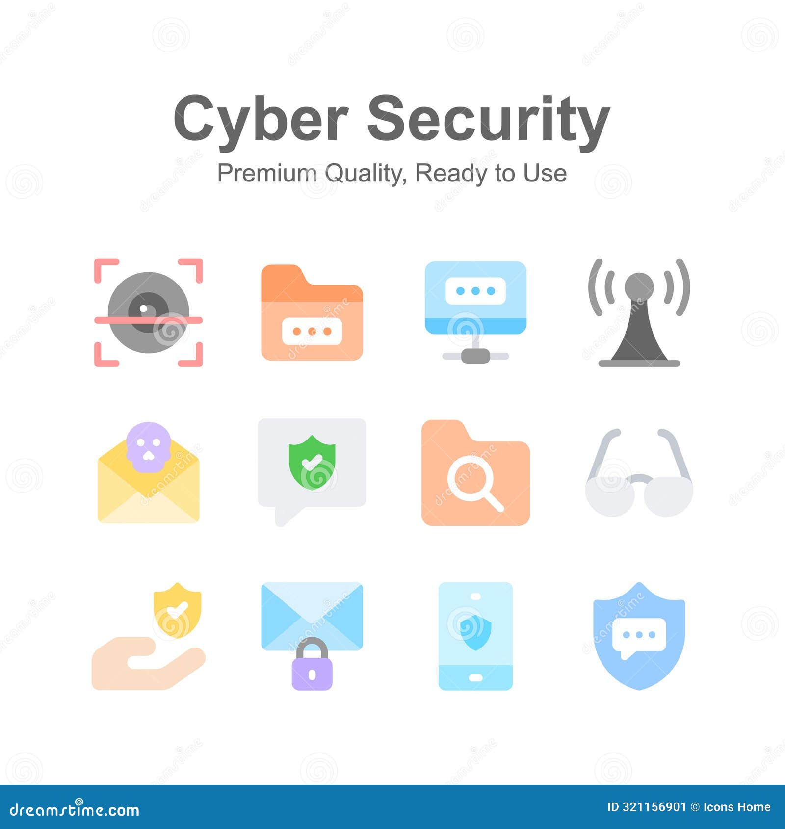 Check Out the Pack of Cyber Security Icons, Ready for Premium Use Stock ...