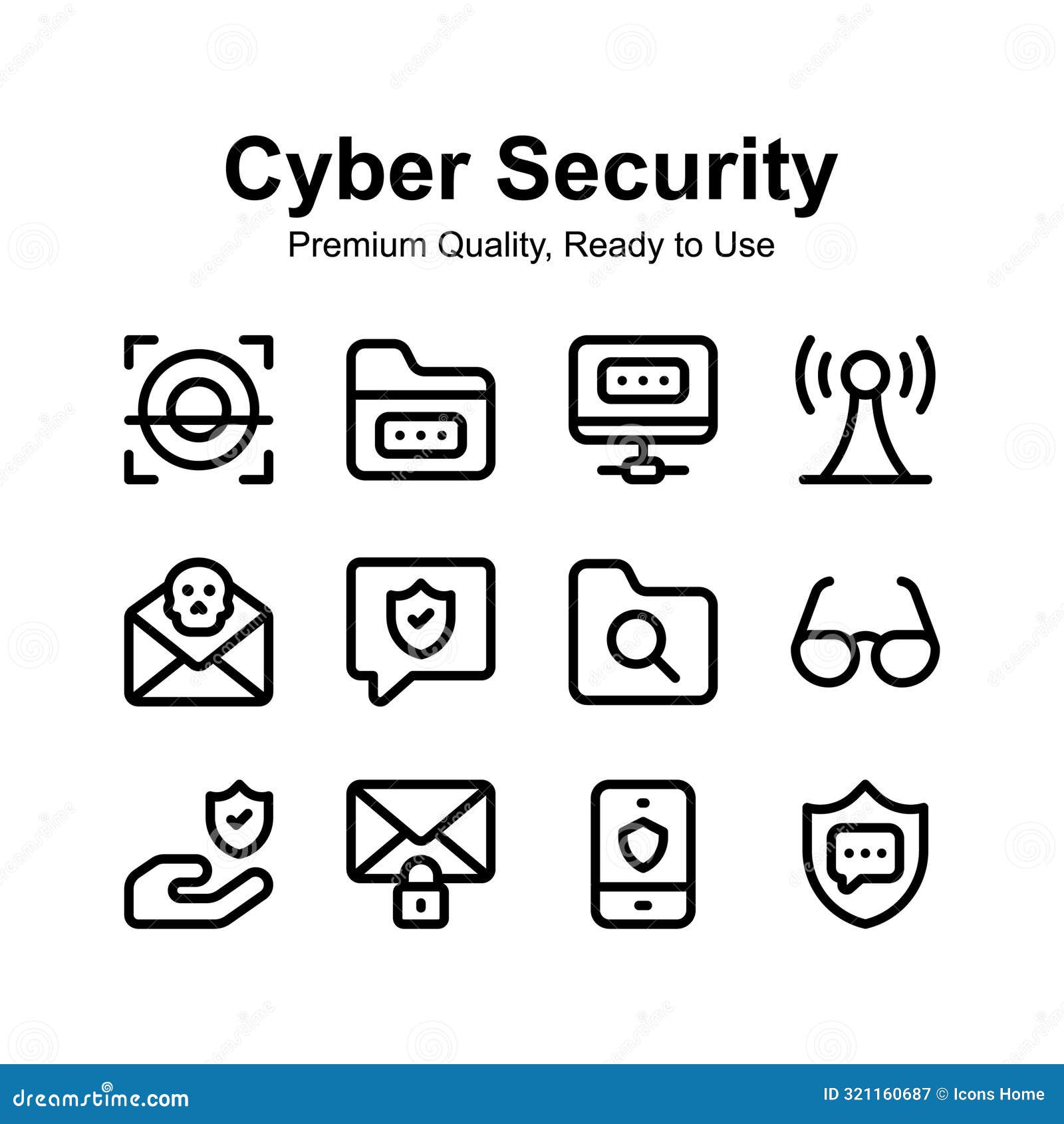 Check Out the Pack of Cyber Security Icons, Ready for Premium Use Stock ...
