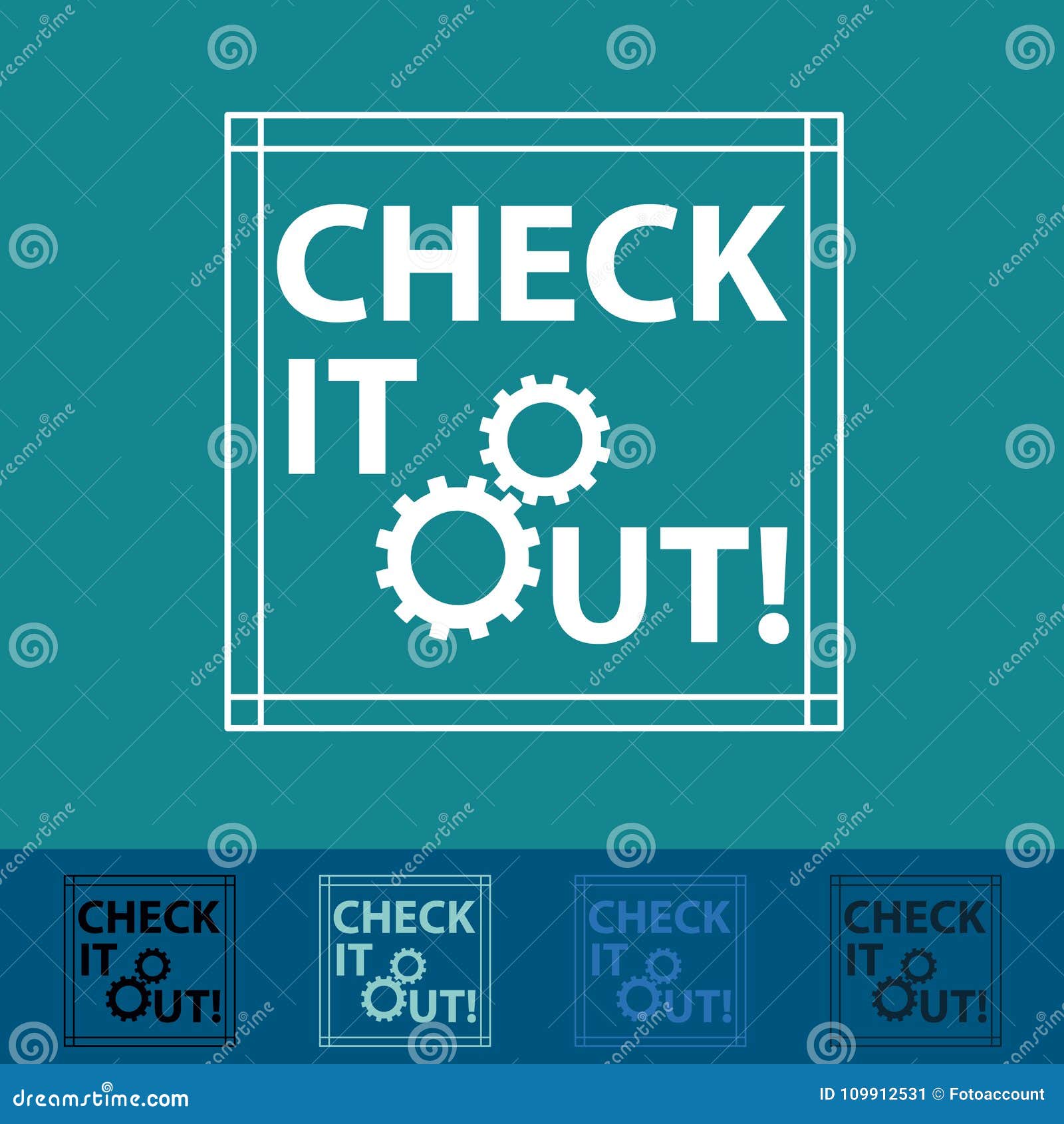 Check it Out! Sticker or Button - Vector Illustration - Different ...