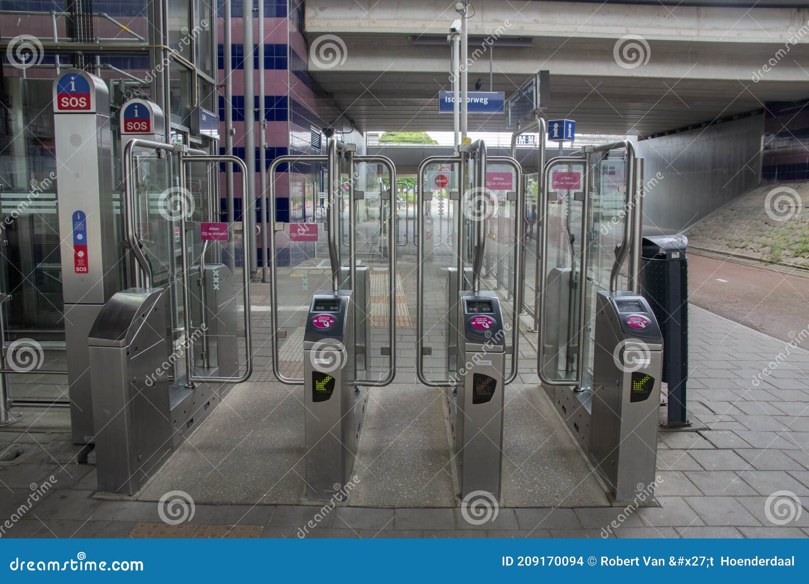 Check in Check Out at Subway Station Isolatorweg at Amsterdam the ...