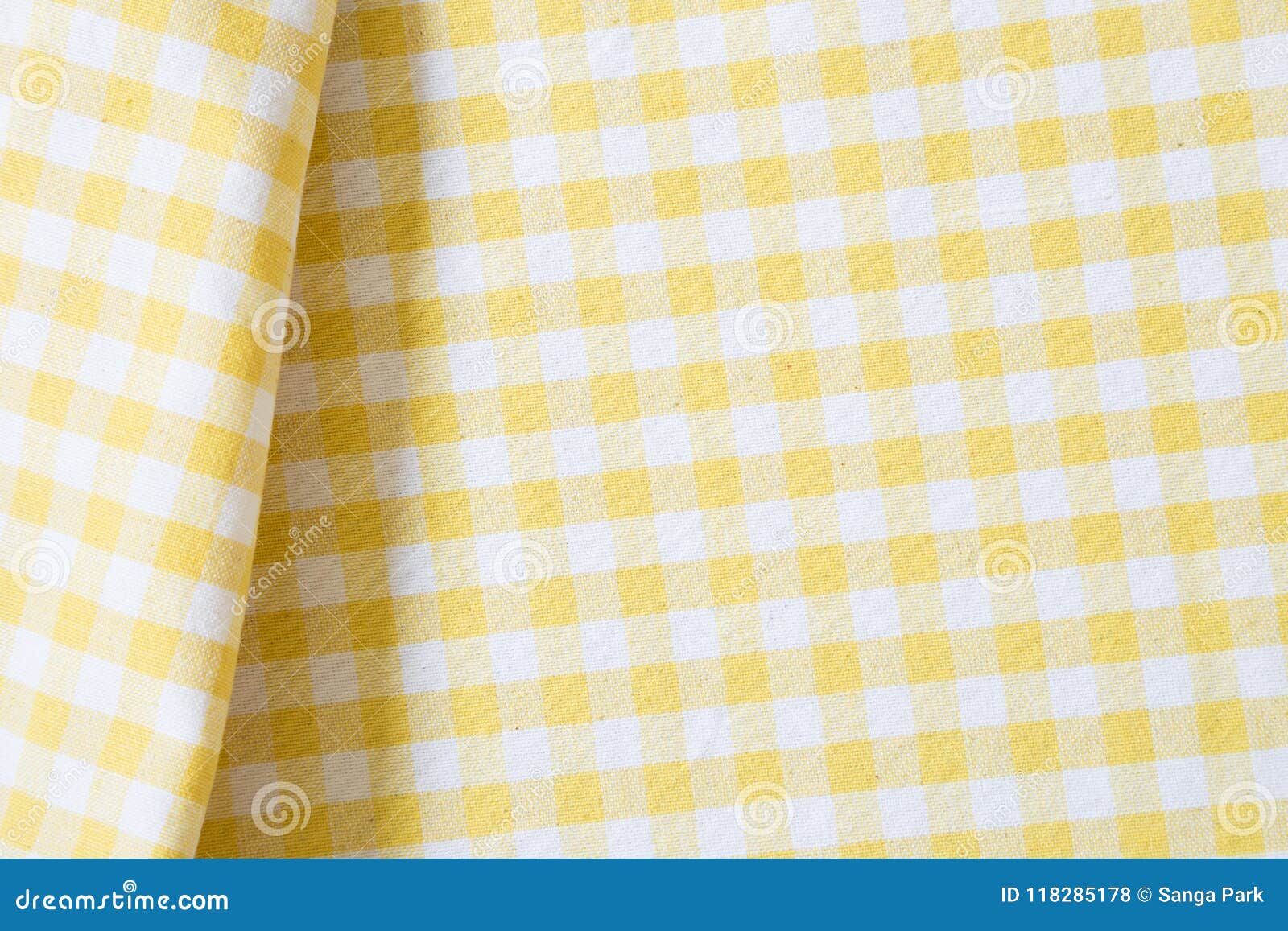 Yellow Check Pattern Fabric Fold Background Stock Photo - Image of ...