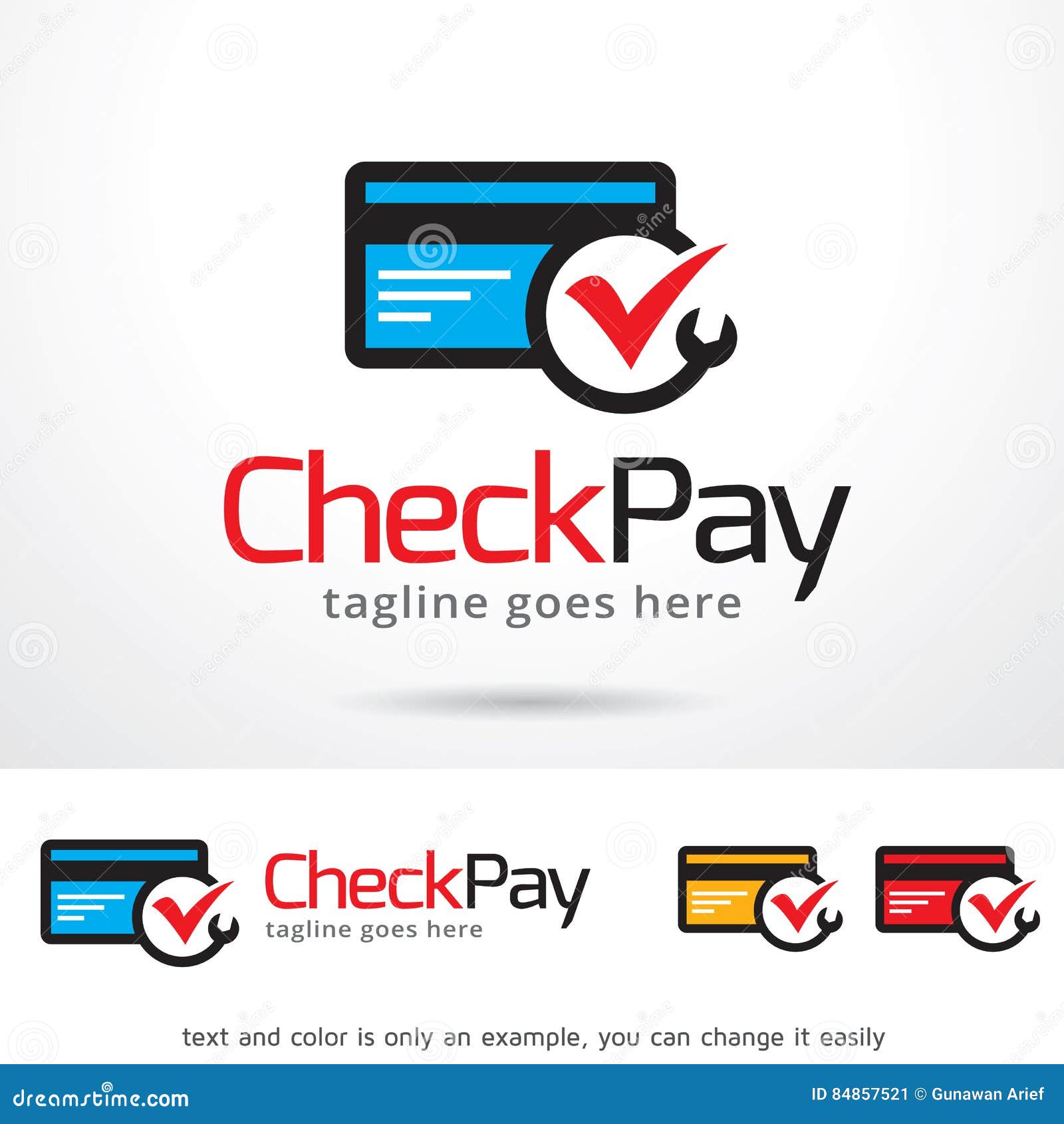 Check Pay Logo Template Design Vector Stock Vector - Illustration of ...