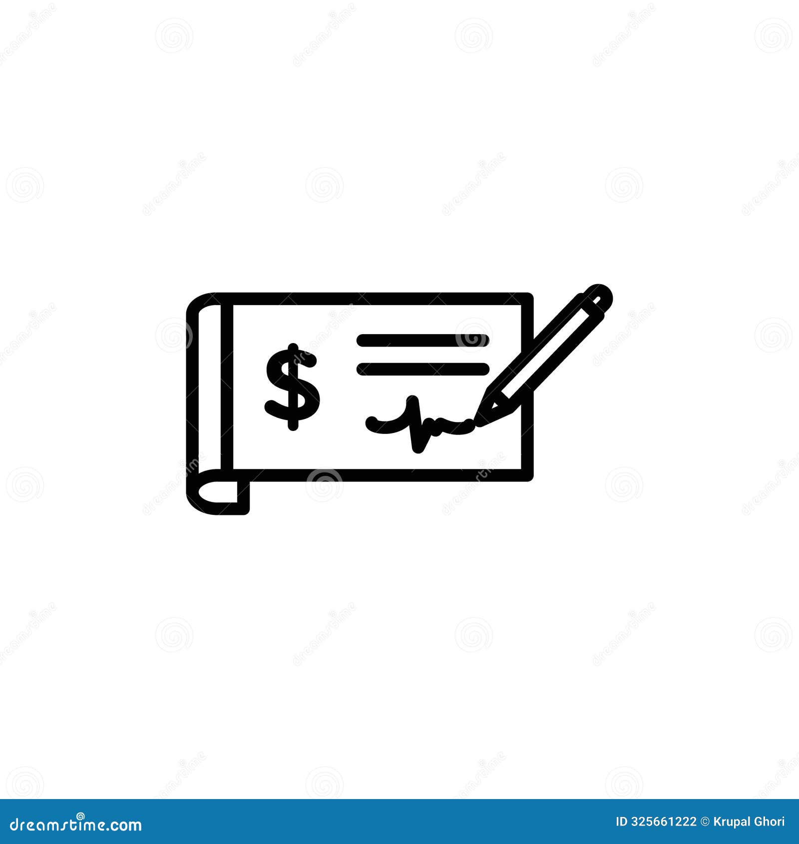 Check Payment Icon Perfect for Financial Transactions and Banking Stock ...