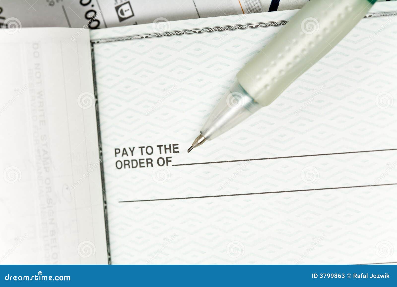 Check and pen. stock image. Image of white, indoor, word - 3799863