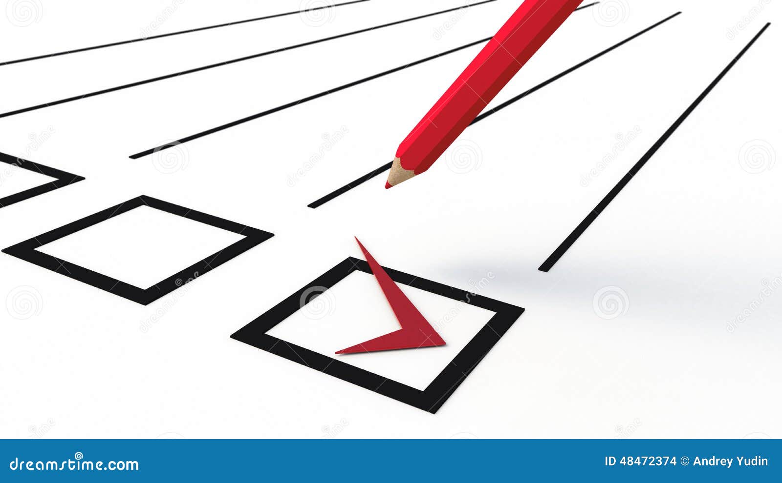 Check a pencil stock illustration. Illustration of help - 48472374