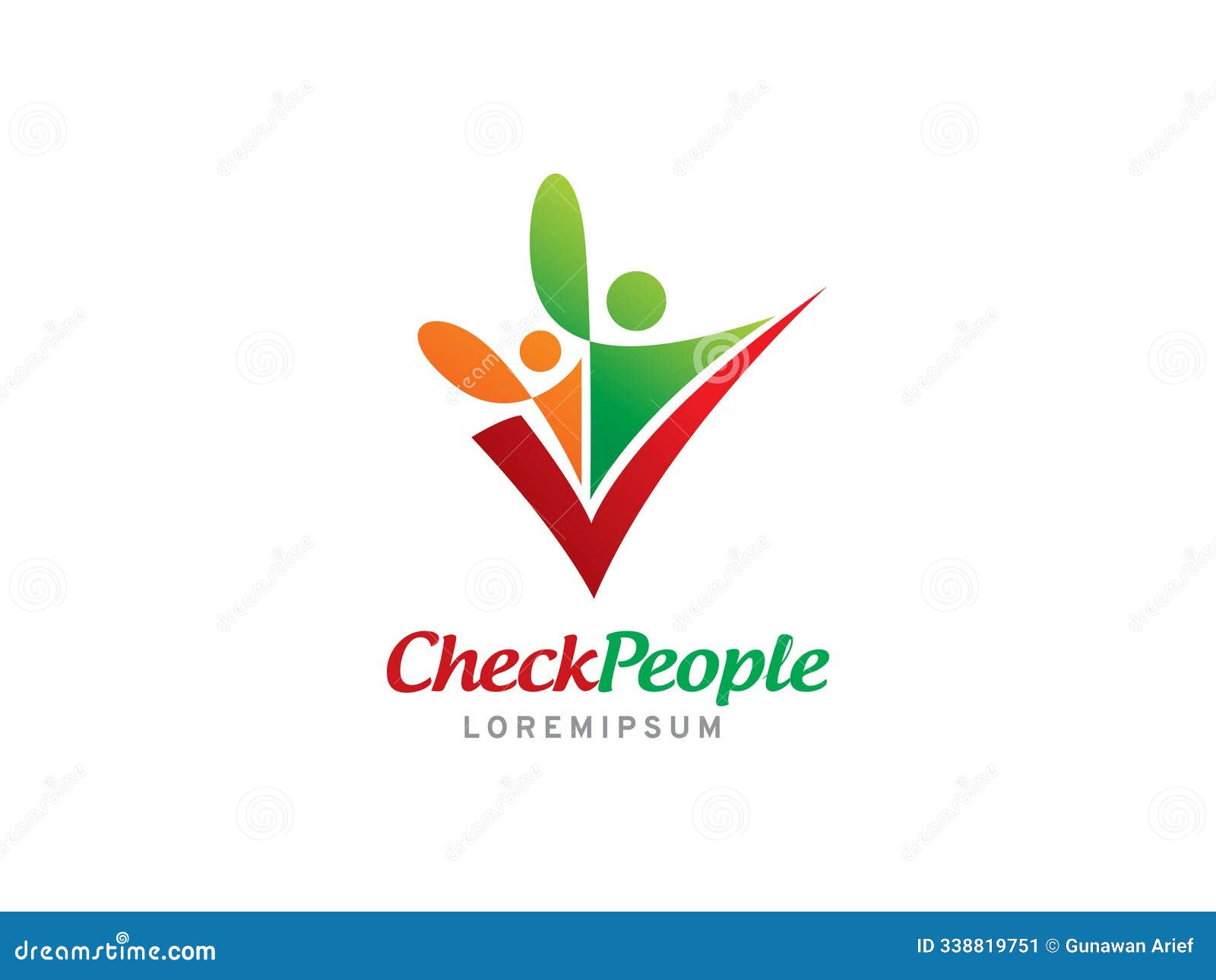 Check People Logo Symbol or Icon Template Stock Vector - Illustration ...