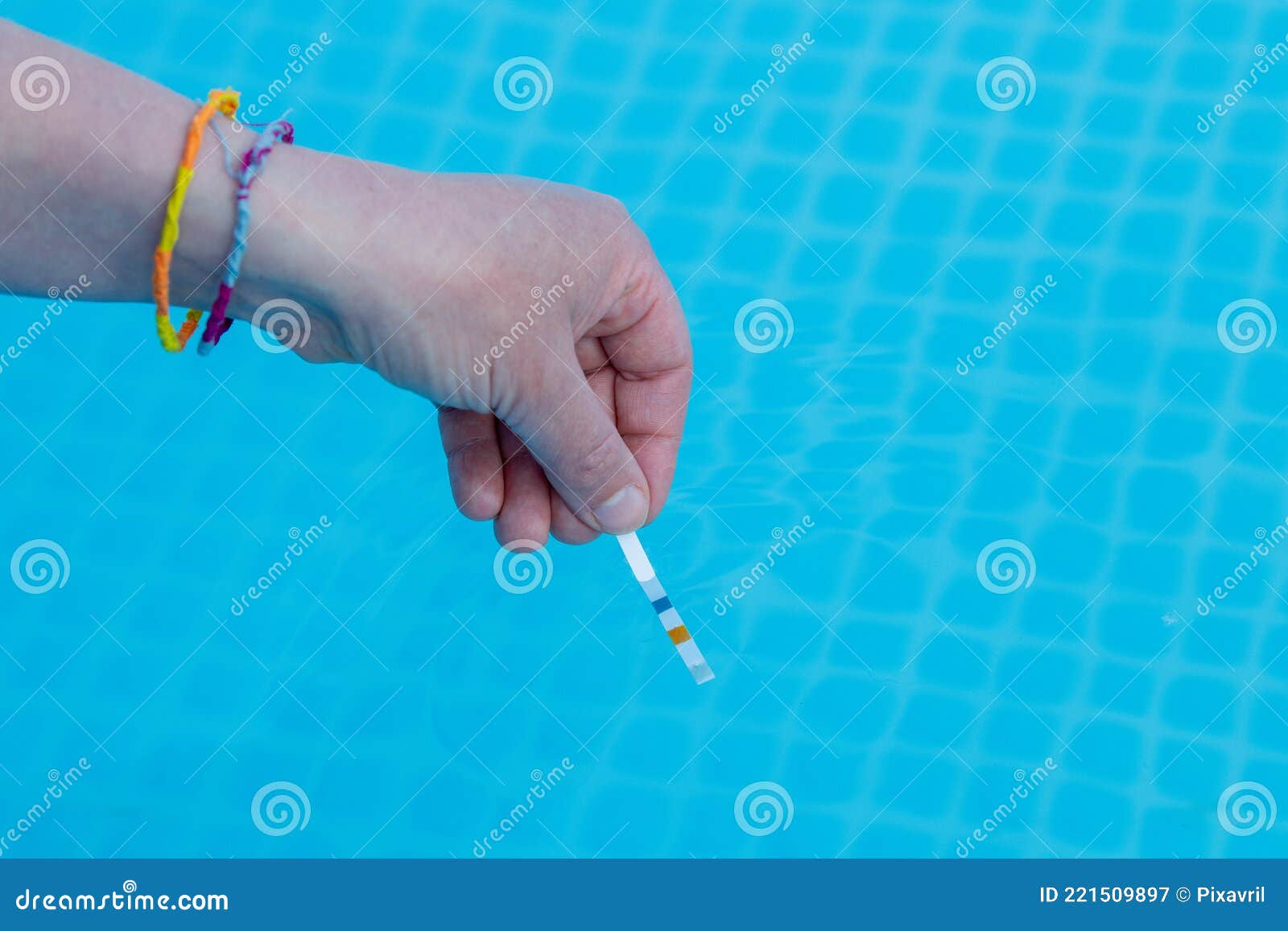 Check the PH of a Swimming Pool Stock Image - Image of acidic, chlorine ...