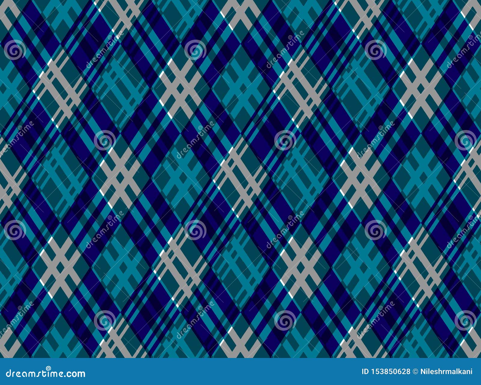 Check Plaid Diagonal Fabric Texture Seamless Pattern. Flat Design Stock ...