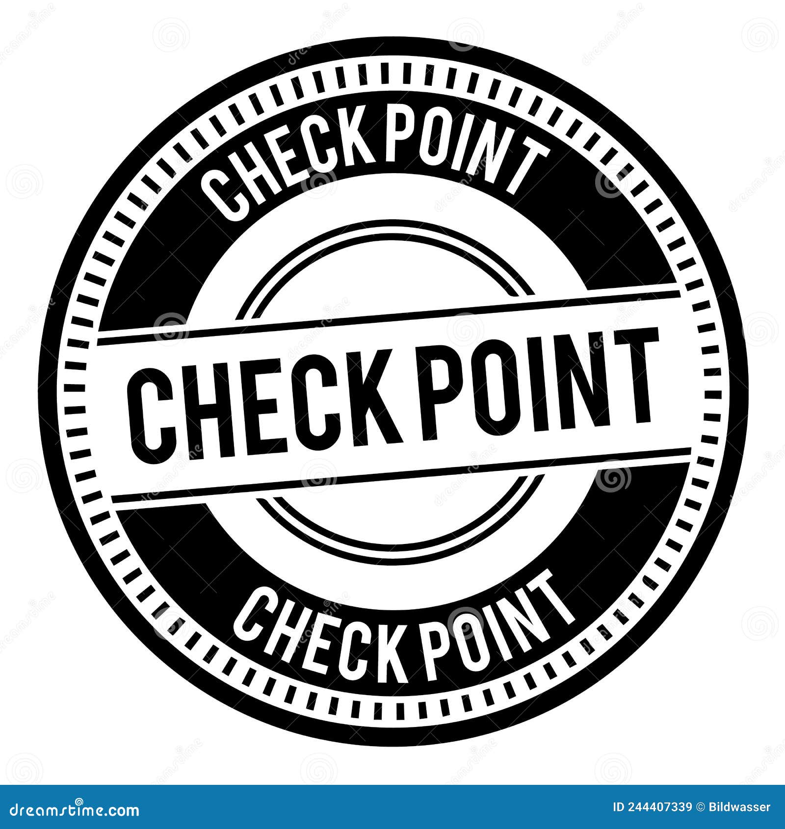 Check Point Badge Stamp. Check Point Seal Isolated on White Stock ...