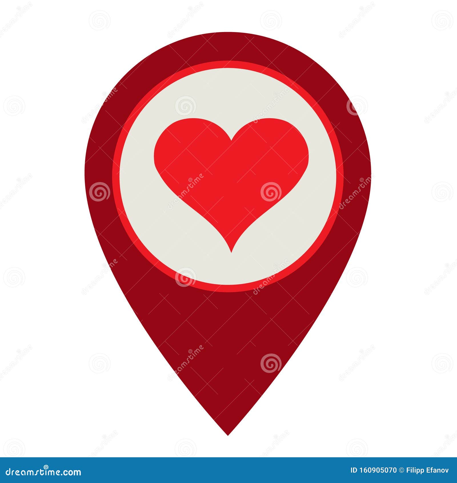 Check Point of love stock illustration. Illustration of direction ...