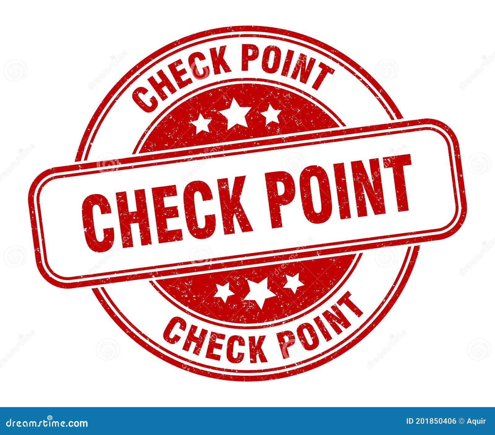 Check Point Stamp. Check Point Label. Round Grunge Sign Stock Vector ...