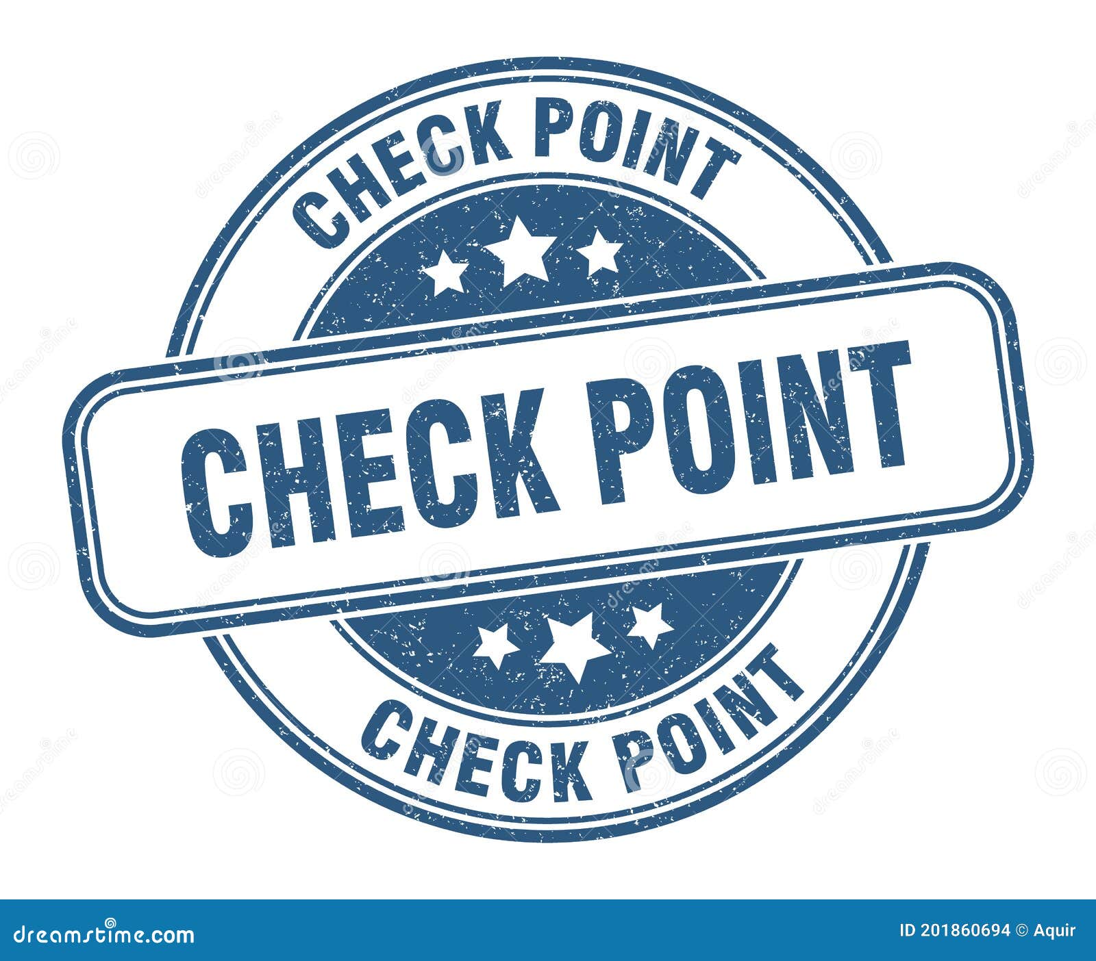 Check Point Stamp. Check Point Label. Round Grunge Sign Stock Vector ...