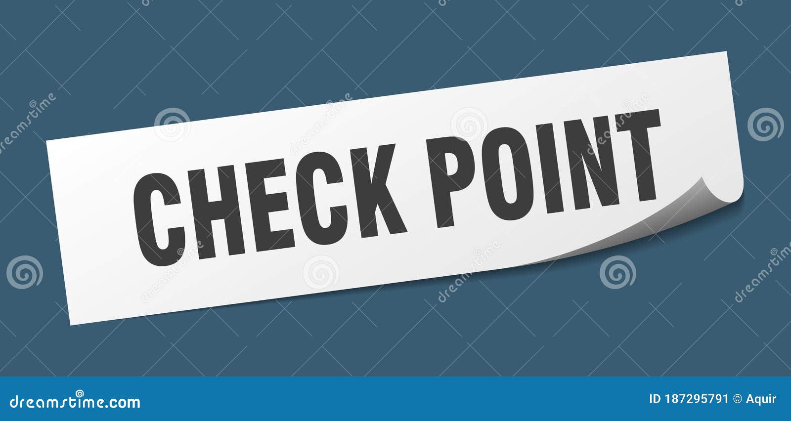Check Point Sticker. Check Point Square Isolated Sign Stock Vector ...