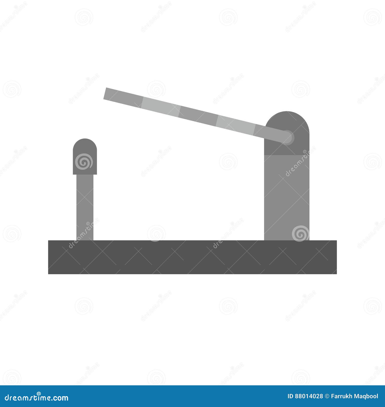 Check Post Barrier stock vector. Illustration of road - 88014028