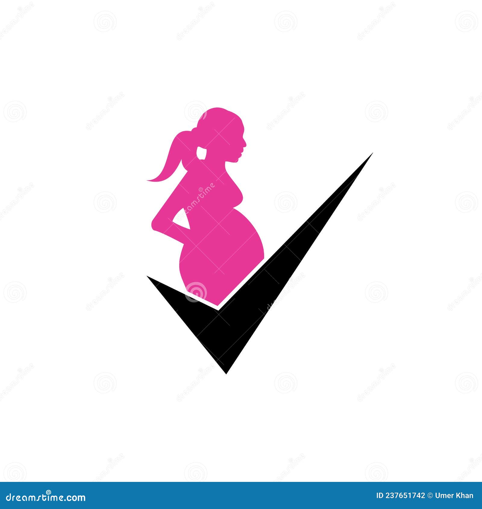 Check Pregnancy Logo Design. Stock Vector - Illustration of hospital ...