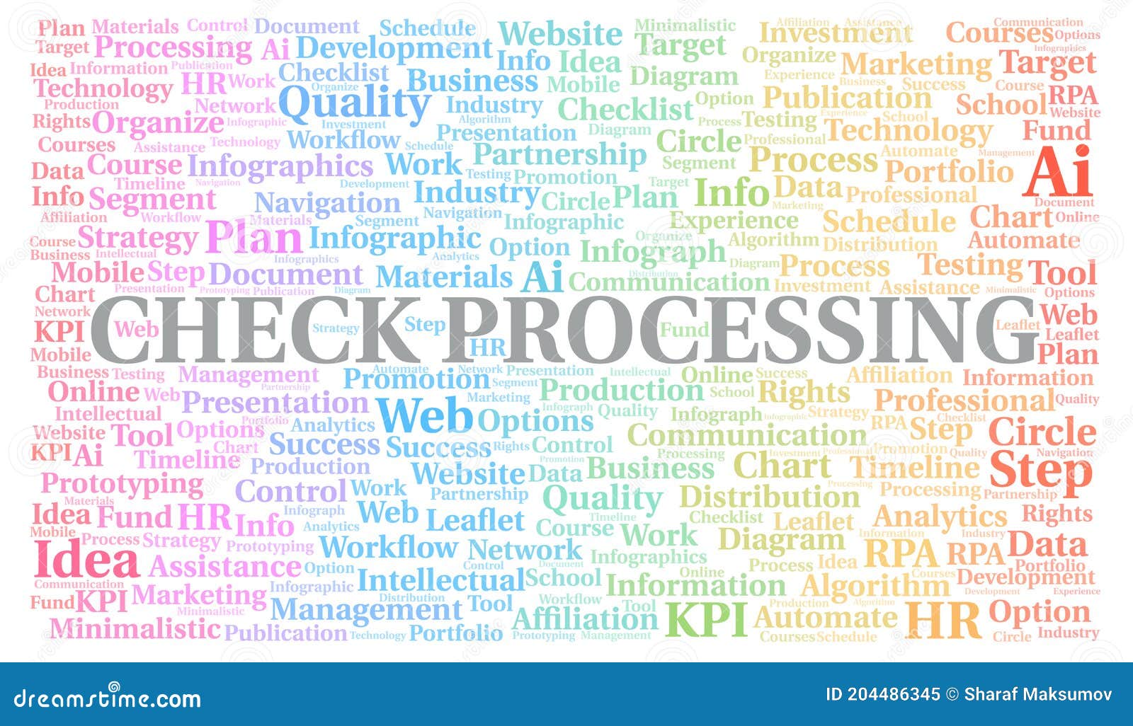 Check Processing Typography Word Cloud Create with the Text only. Stock ...