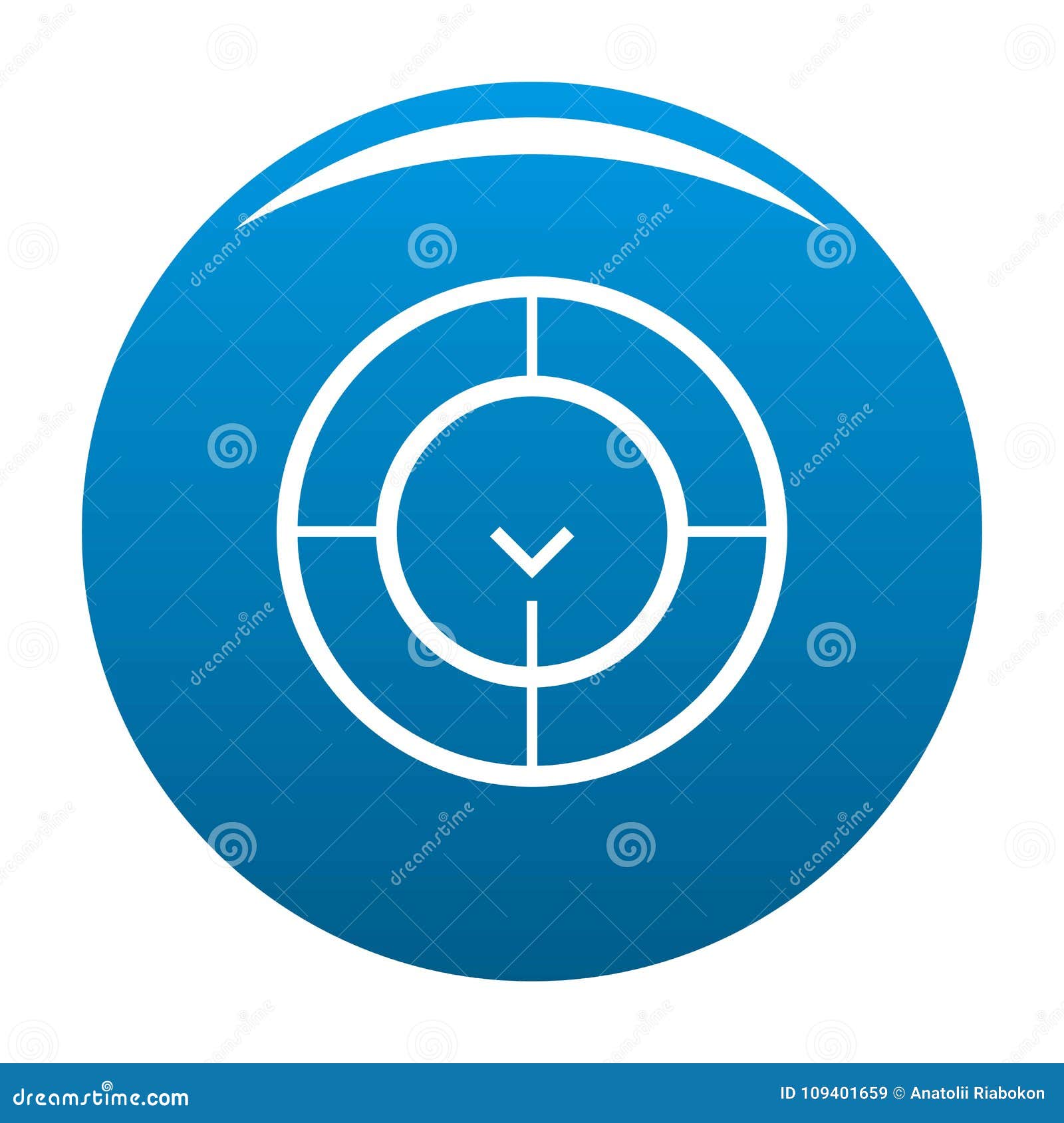Check of Radar Icon Blue Vector Stock Vector - Illustration of logo ...