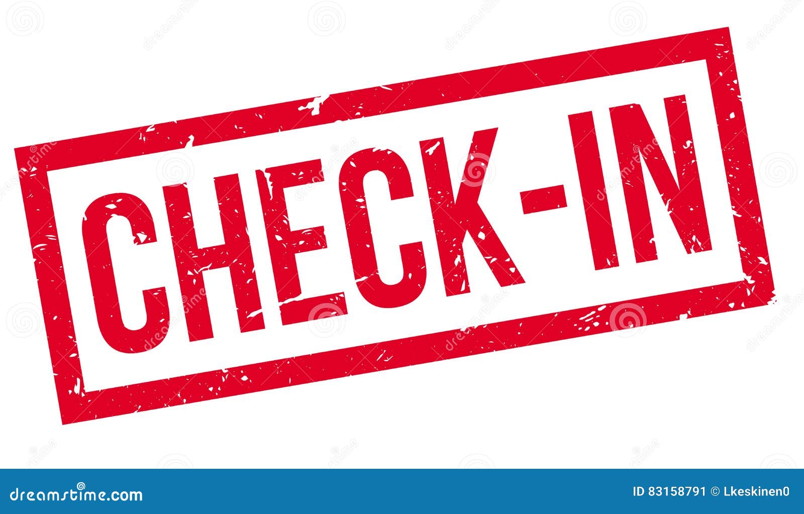 Check-in rubber stamp stock illustration. Illustration of grungy - 83158791
