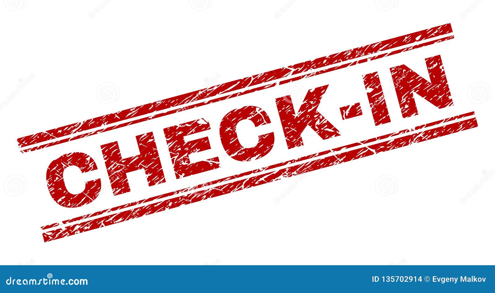 Grunge Textured CHECK-in Stamp Seal Stock Vector - Illustration of aged ...