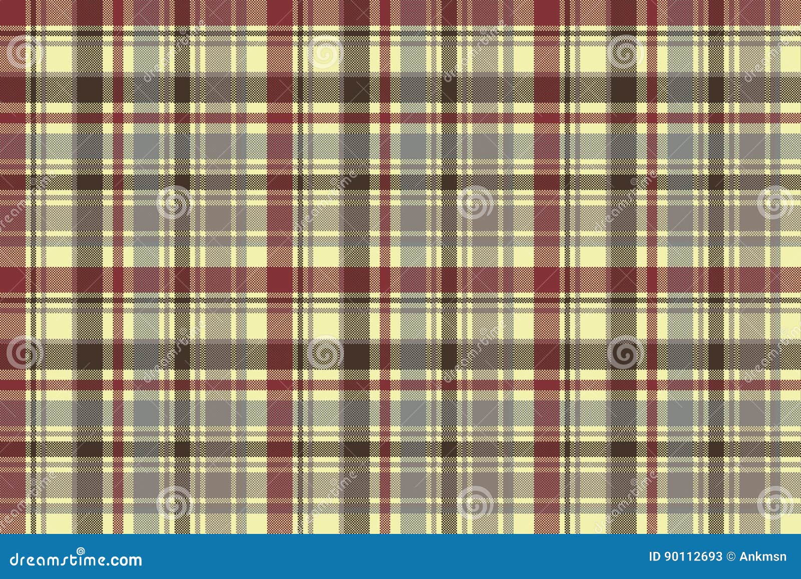 Check Seamless Pattern Fabric Texture Stock Vector - Illustration of ...